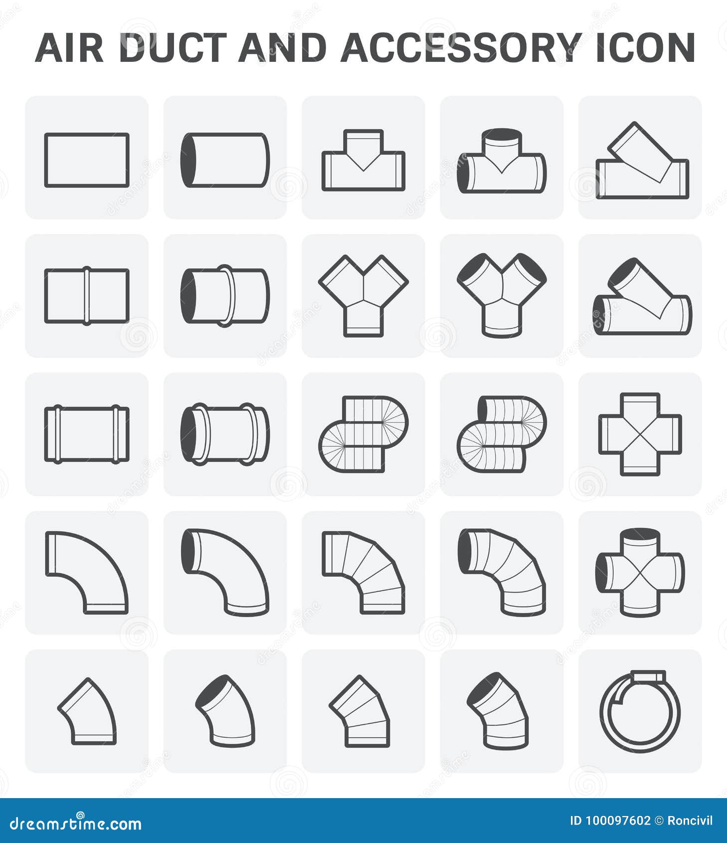 Air Duct Icon stock vector. Illustration of maintenance - 100097602