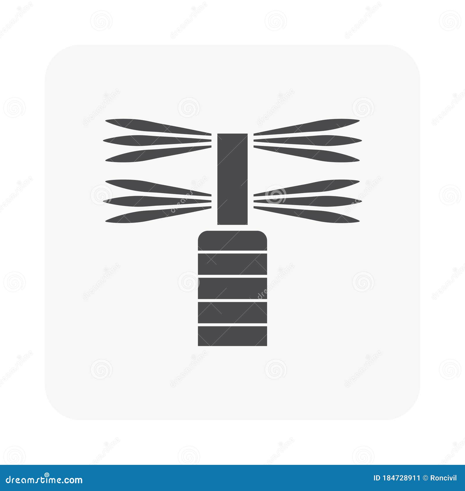 Ductwork Cleaning Outline Cartoon Vector | CartoonDealer.com #124244069