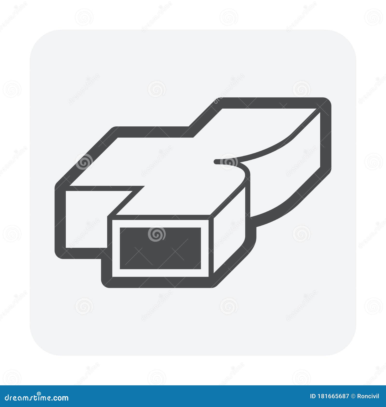 Duct icon black stock vector. Illustration of engineering - 181665687