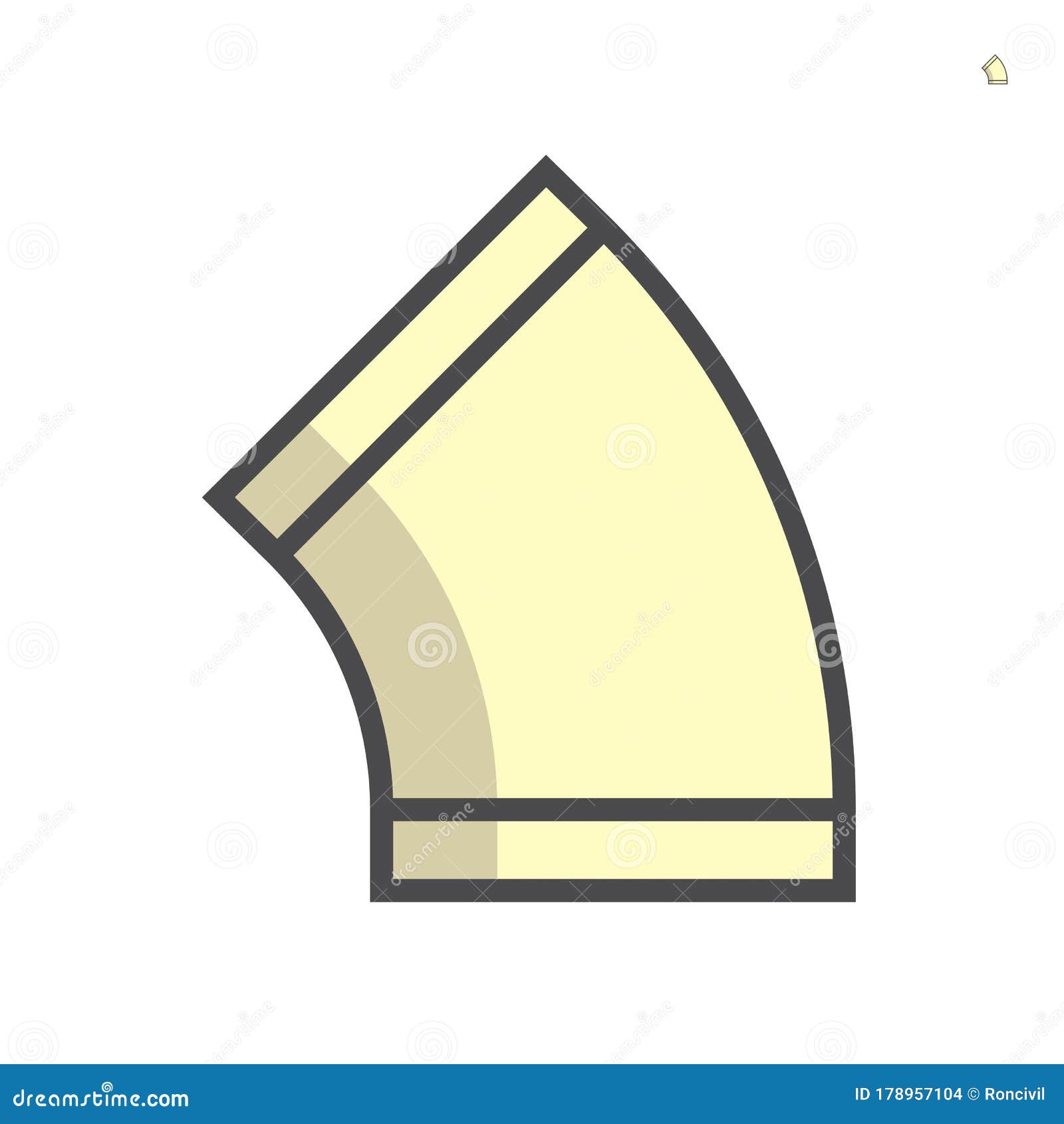 Air duct pipe vector icon stock vector. Illustration of editable ...