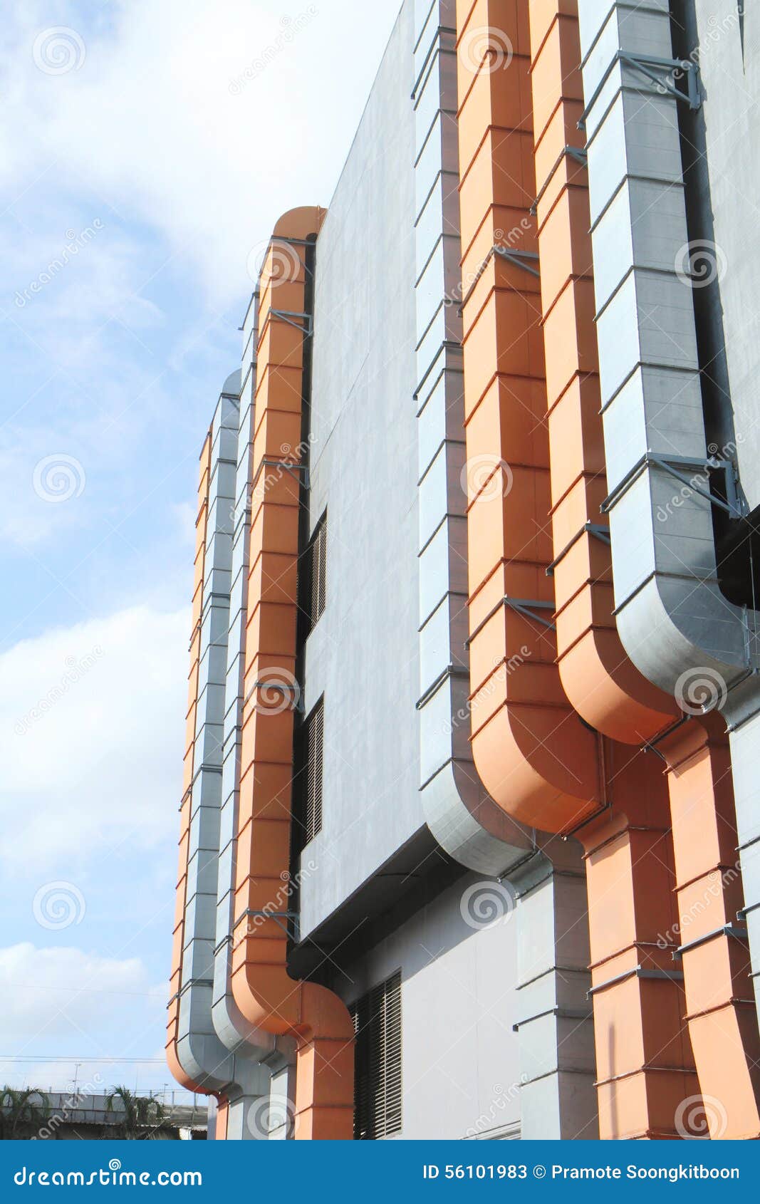 Air ducts of building stock image. Image of duct, pipe - 56101983