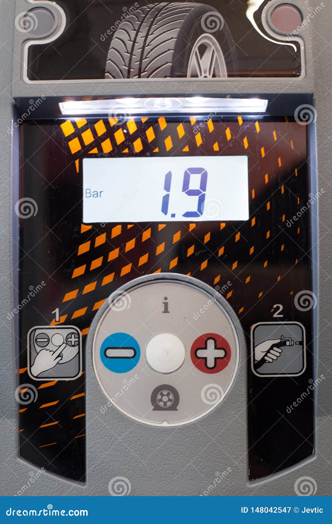 Air Filling Device for Tires Stock Image - Image of cool, barometer ...