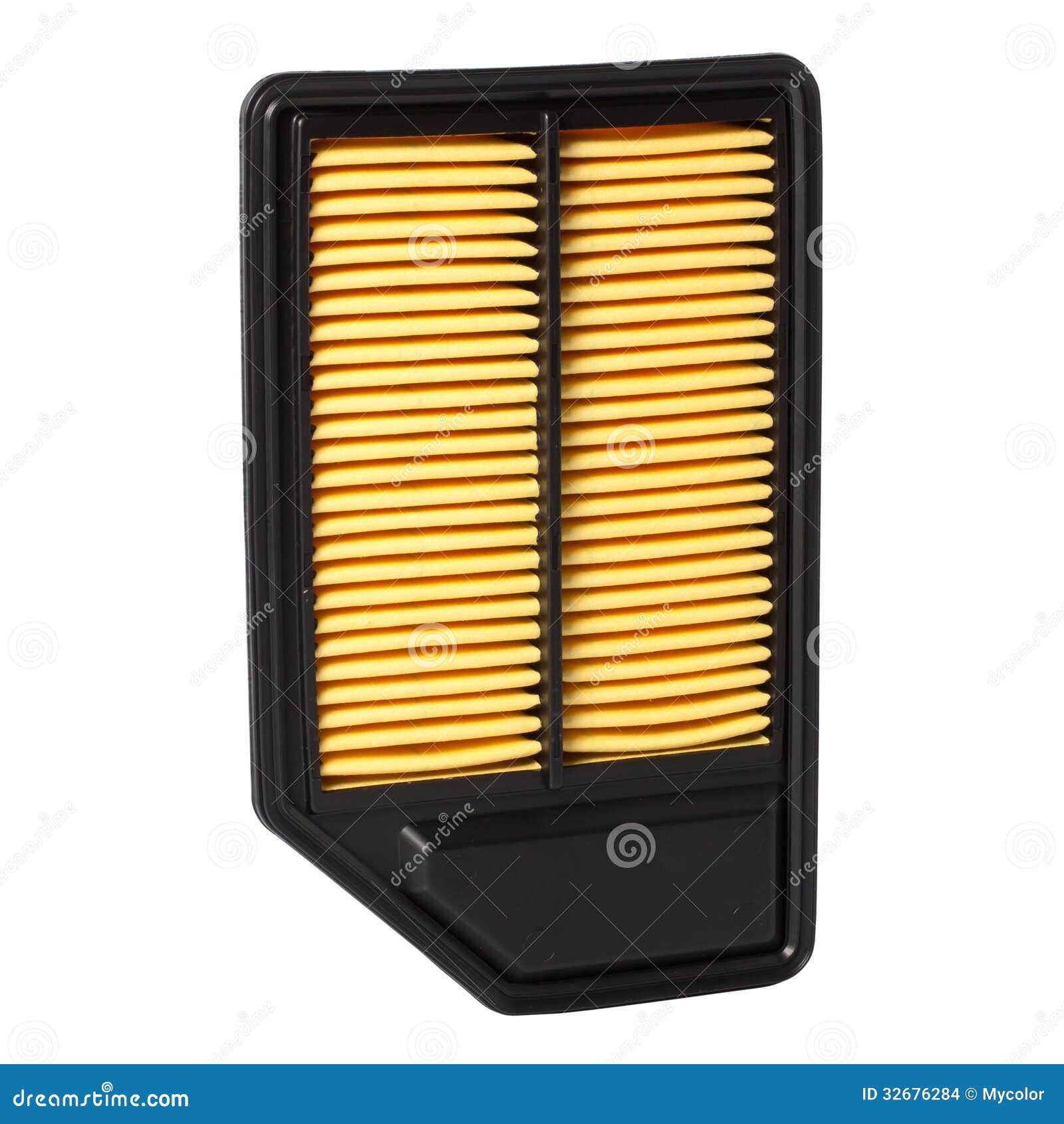 Air Filter Auto Part Isolated on White Stock Photo - Image of filter ...