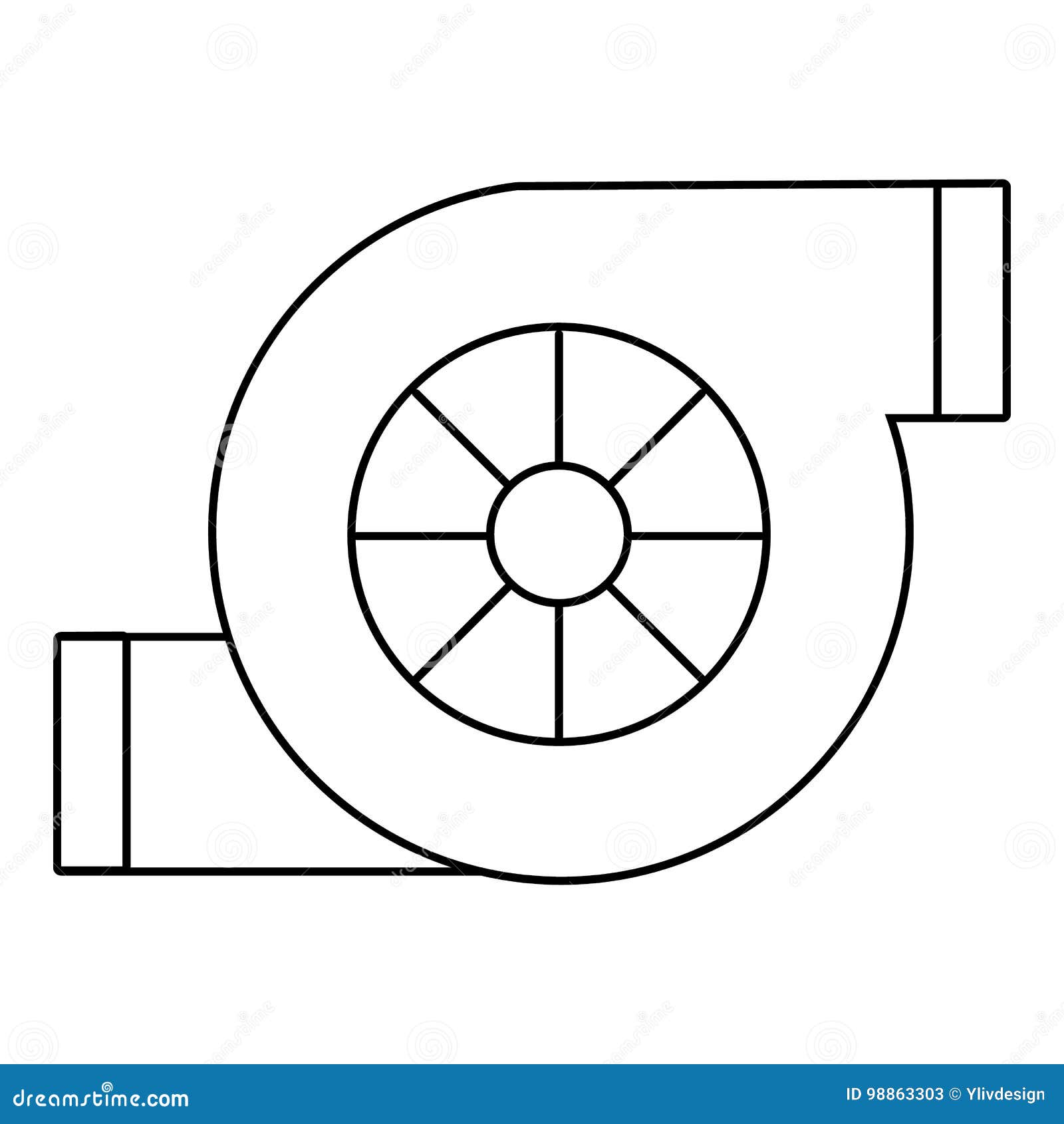 Air Filter Car Icon, Outline Style Stock Vector - Illustration of ...
