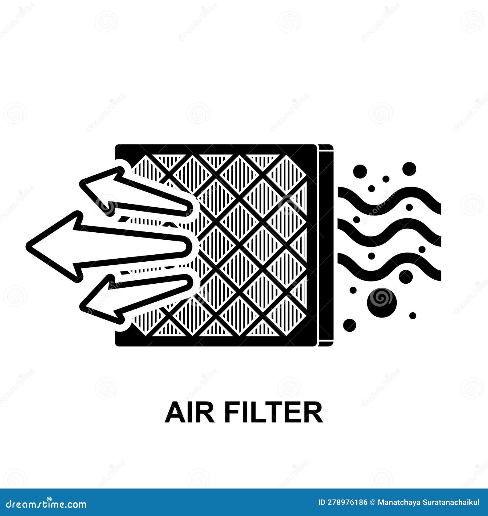 Filtration And Purification Water Icon. Osmosis And Desalination ...