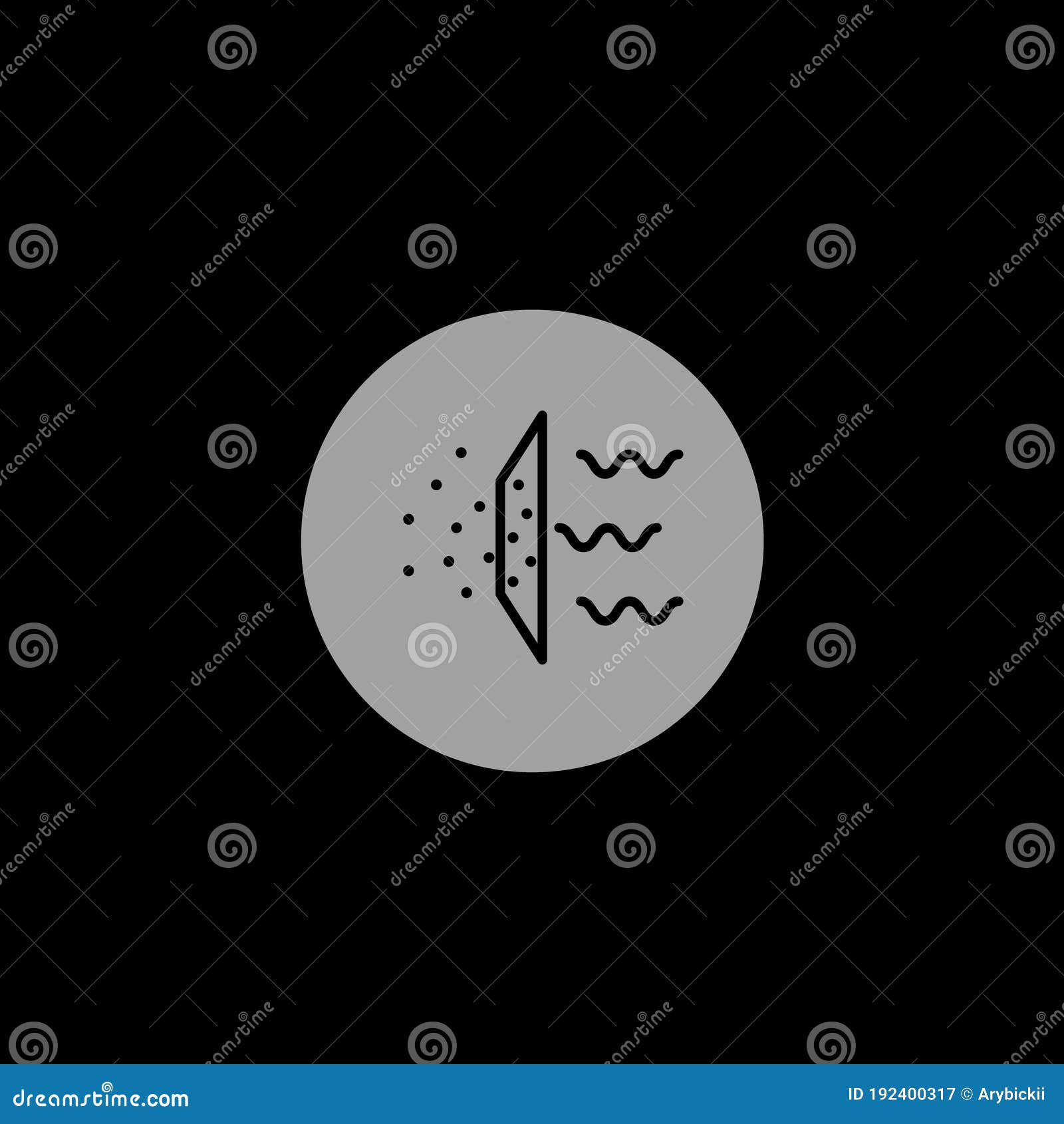 Air filter icon stock vector. Illustration of element - 192400317