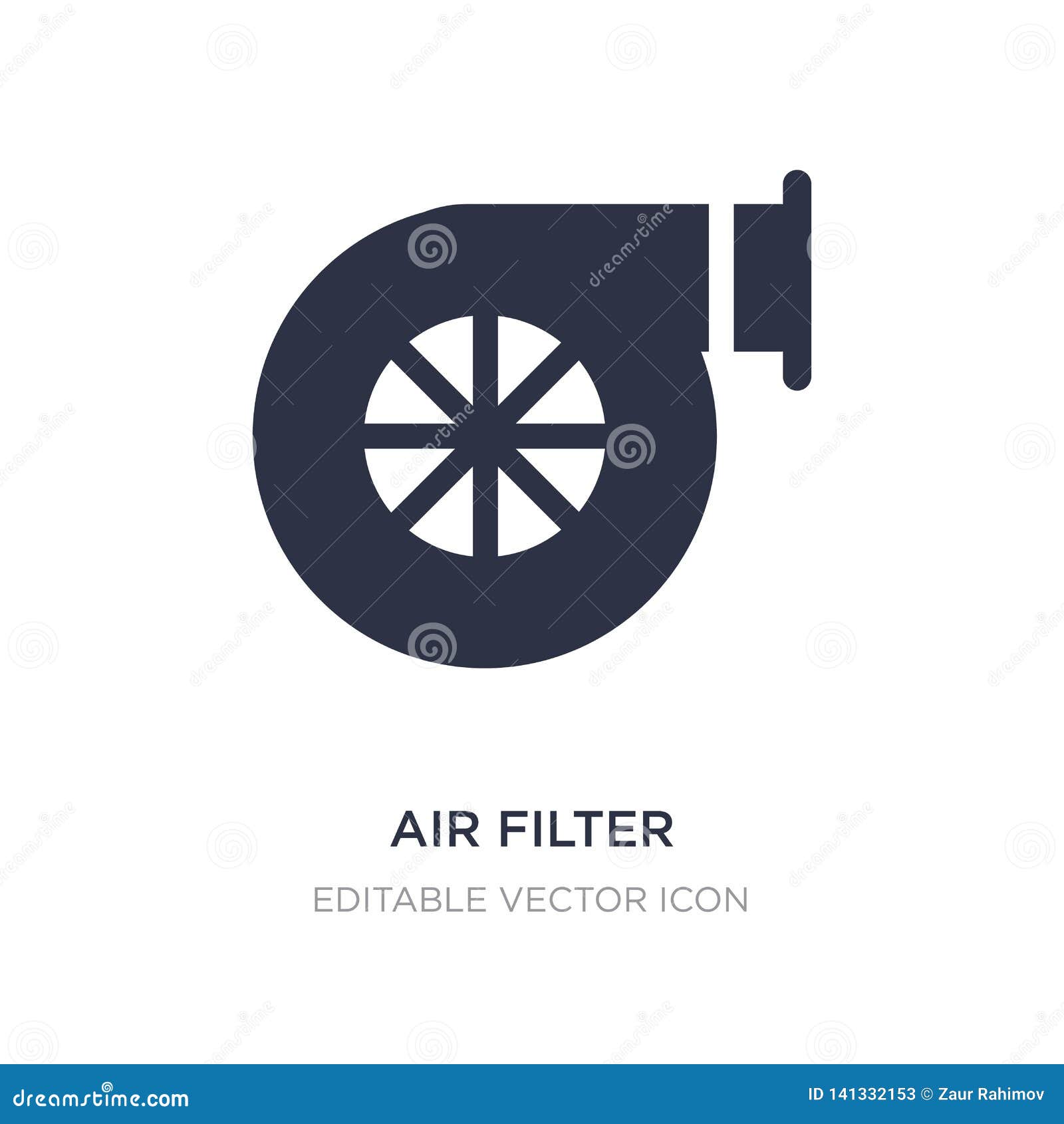 Air Filter Icon on White Background. Simple Element Illustration from ...