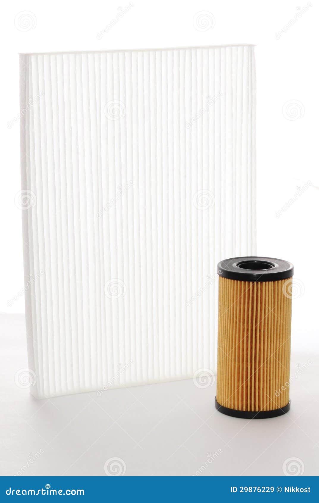 Air Filter and Oil Filter Cartridge Stock Image - Image of repair ...