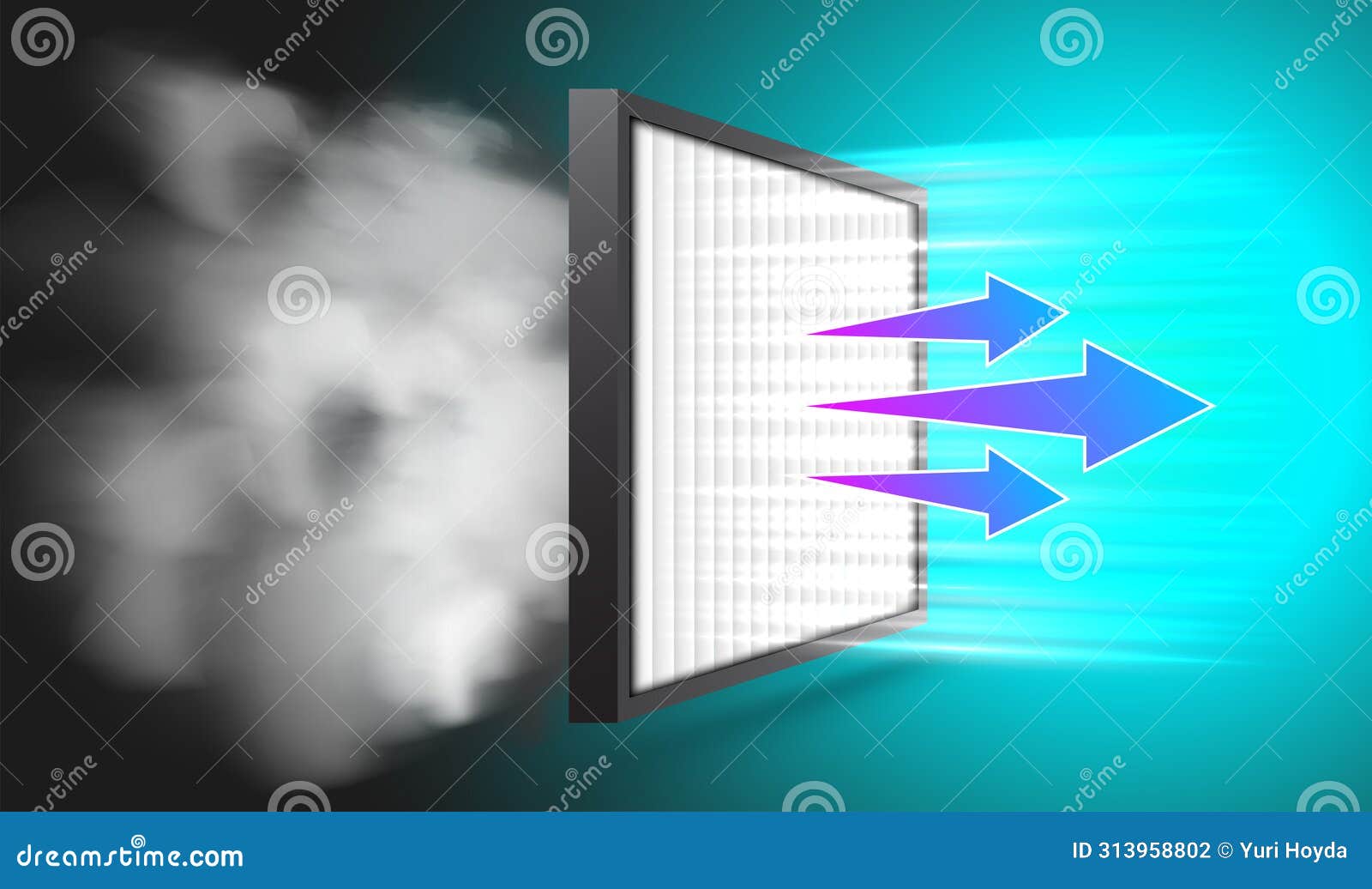 Air Filter Purify Effect. Car Airbox and Cabin Filter Example ...
