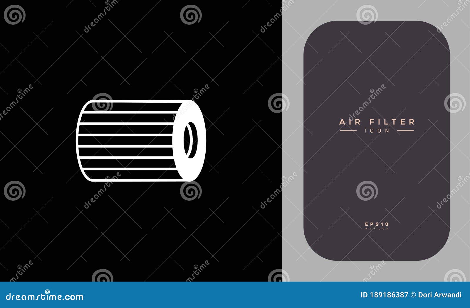 Air filter symbol stock vector. Illustration of repair - 189186387