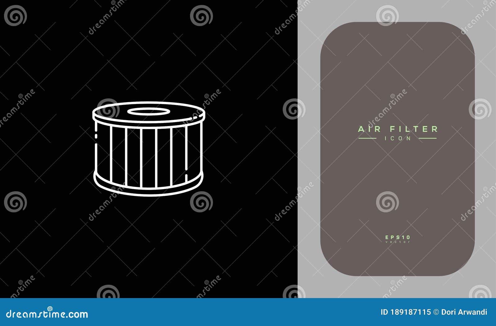 Air filter symbol stock vector. Illustration of technology - 189187115