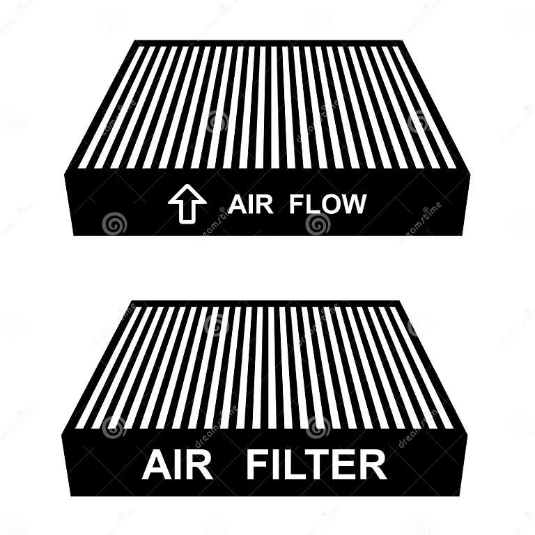 Air filter symbols stock vector. Illustration of icon - 44018004