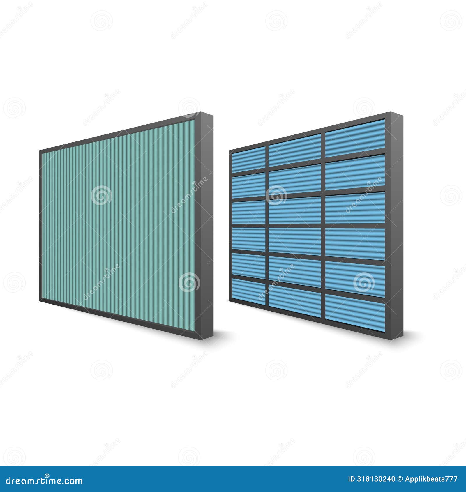 Air Filteration and Virus Protection, 2 Layers Filter, Vector ...