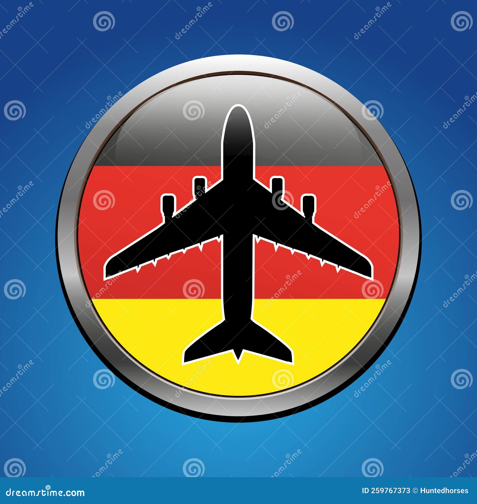 Air flight stock vector. Illustration of airport, commercial - 259767373
