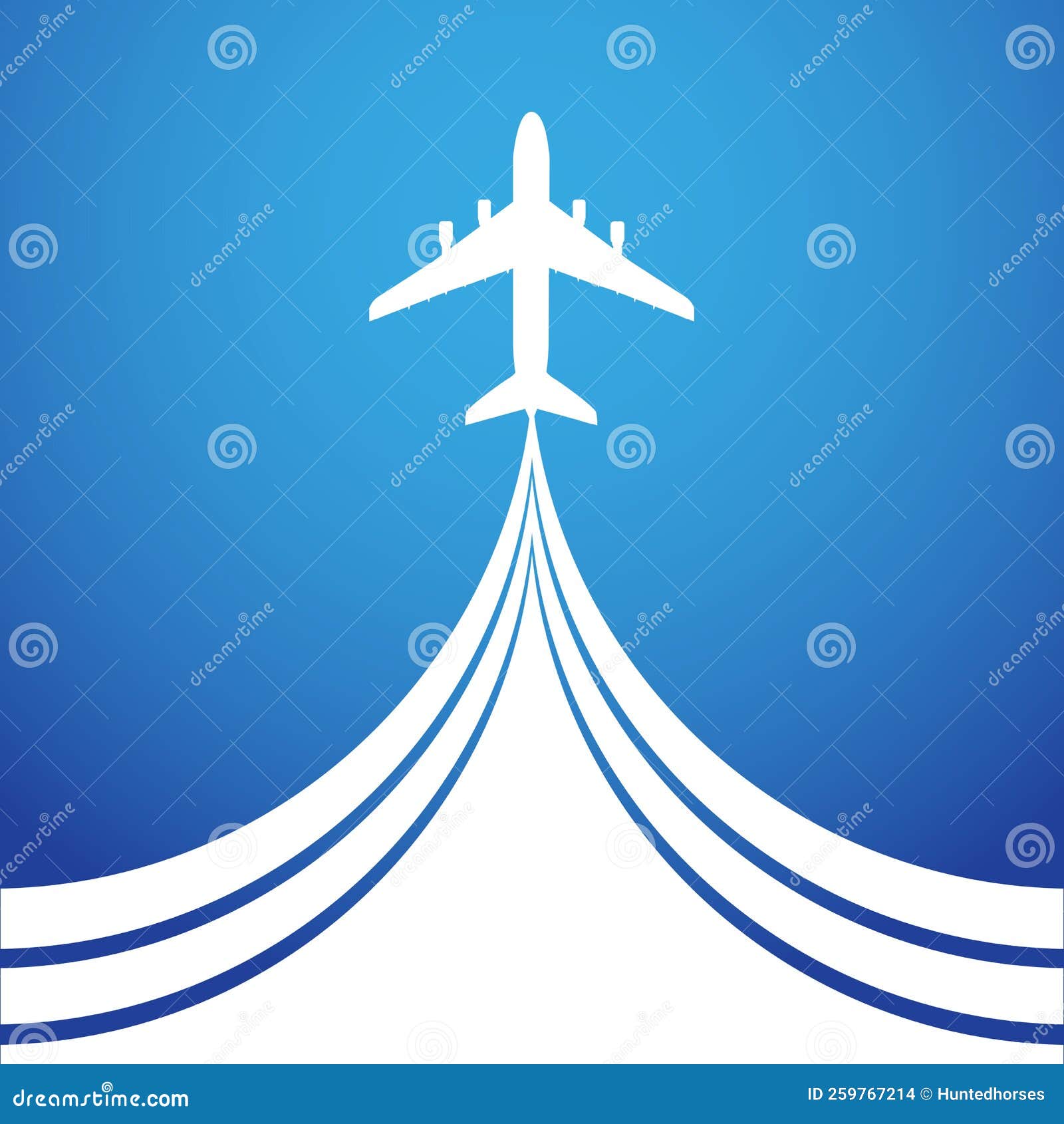 Air flight stock vector. Illustration of business, aviation - 259767214