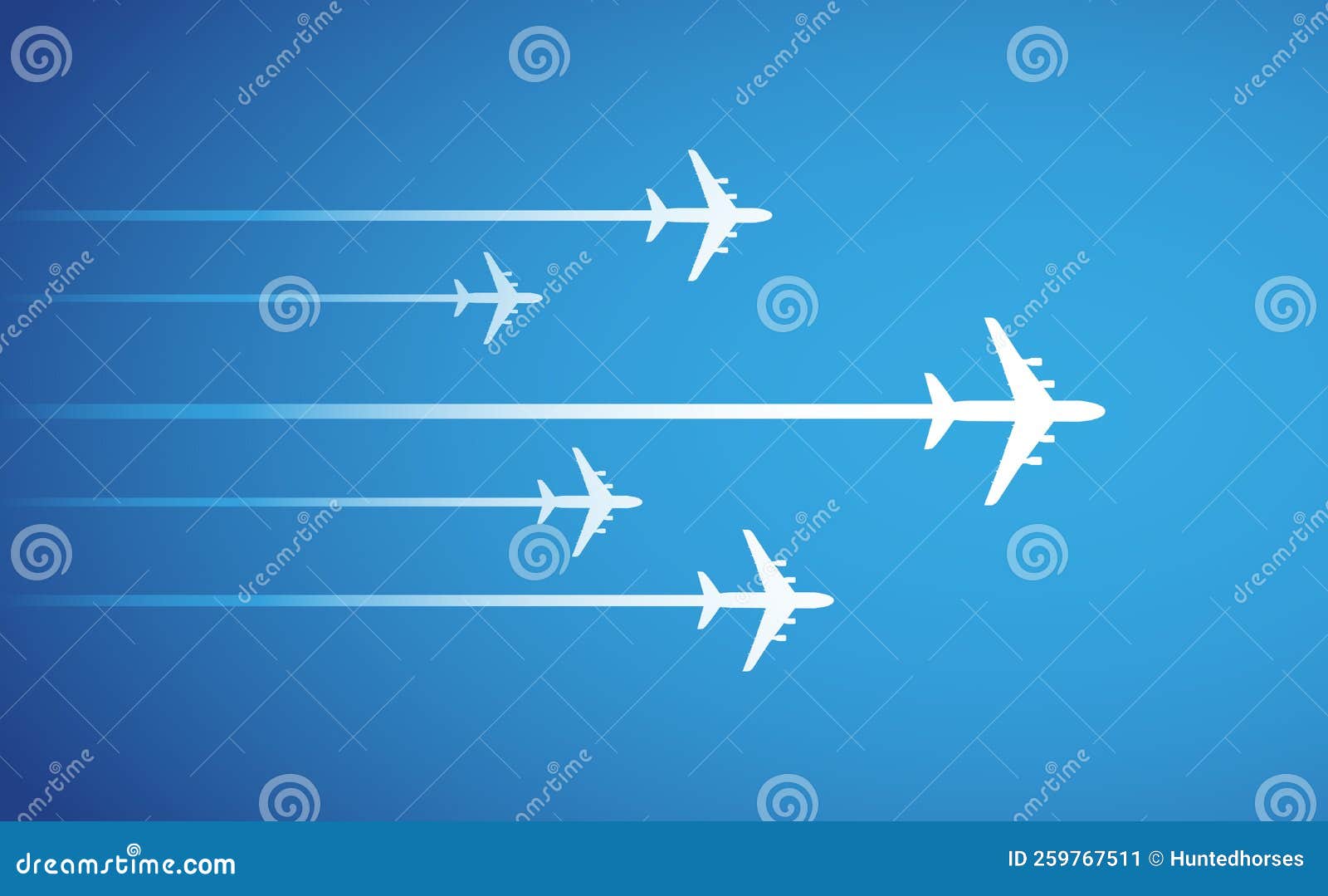 Air flight stock vector. Illustration of landing, flying - 259767511