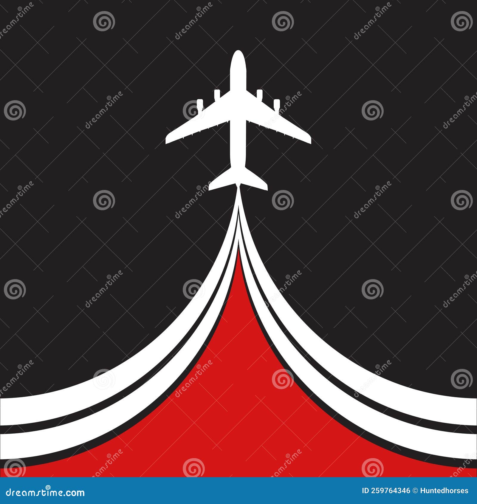 Air flight stock vector. Illustration of icon, airplane - 259764346
