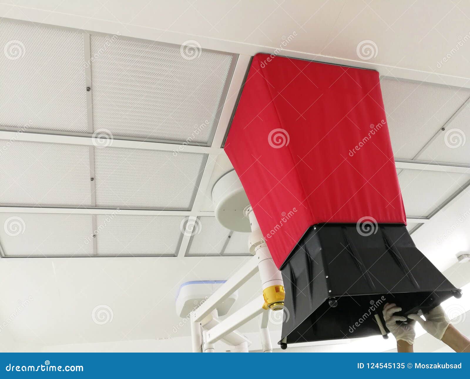 Air Flow Test for VAV and Calculating Air Change Rate. Stock Image ...