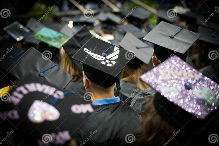 Air Force Member at University Graduation Editorial Photo - Image of ...