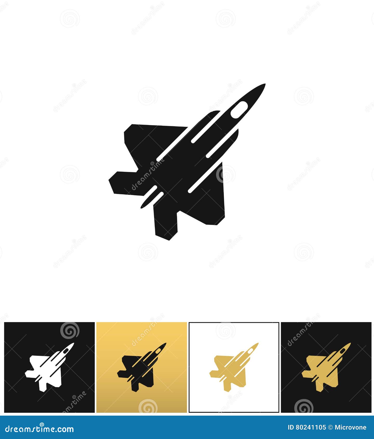 Fighter Jet Vector Illustration | CartoonDealer.com #40679940