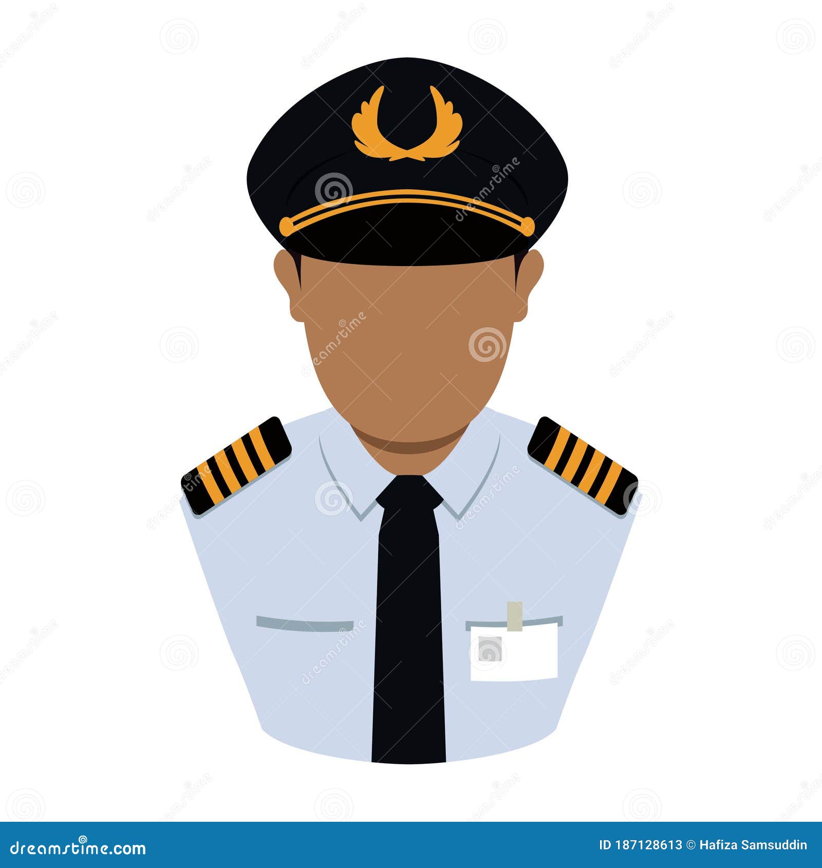 Air Force Officer. Vector Illustration Decorative Design Stock Vector ...
