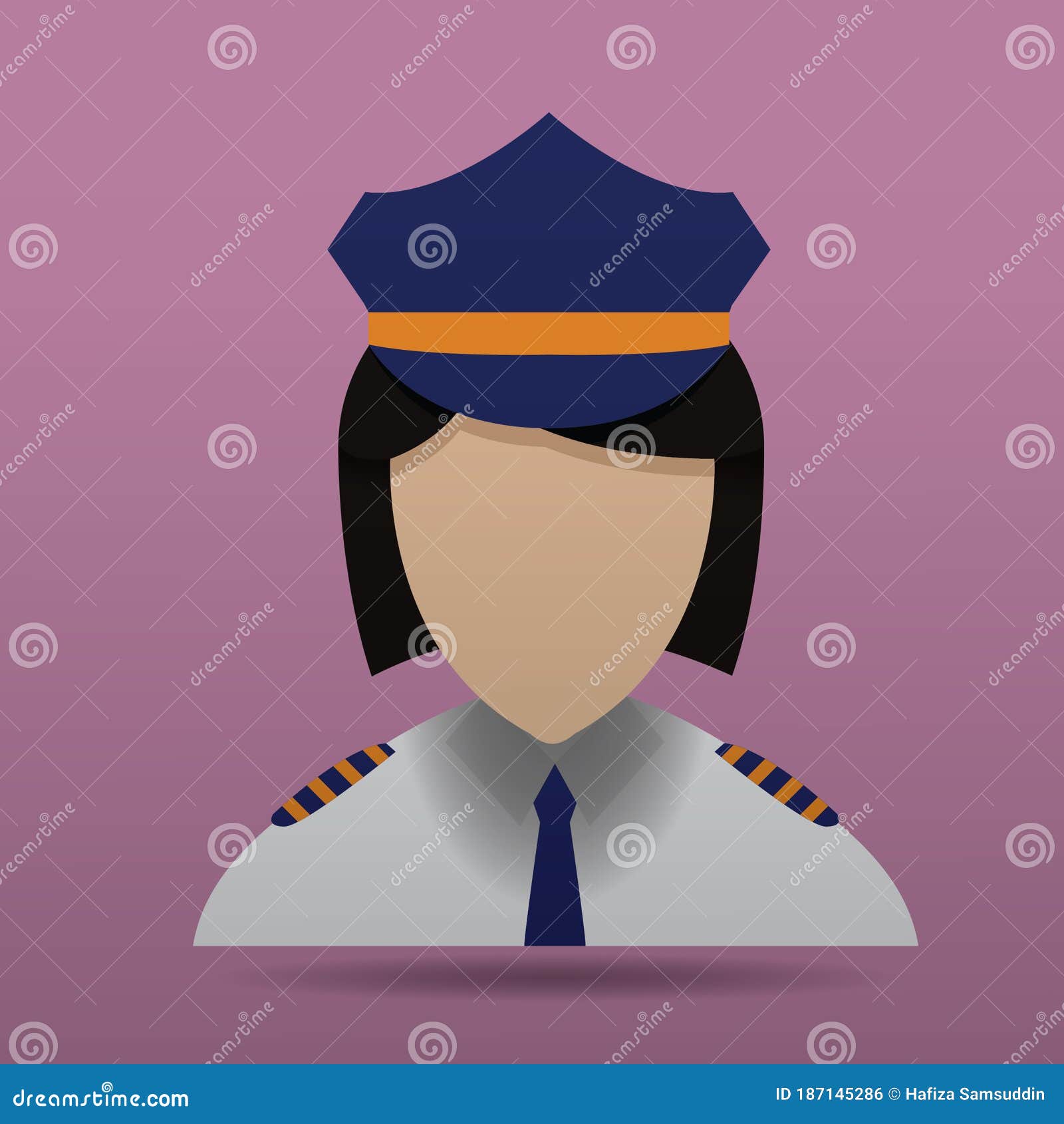 Air Force Officer. Vector Illustration Decorative Design Stock Vector ...