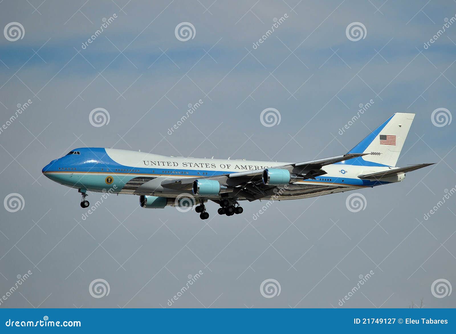 Air Force One in Flight editorial photography. Image of states - 21749127