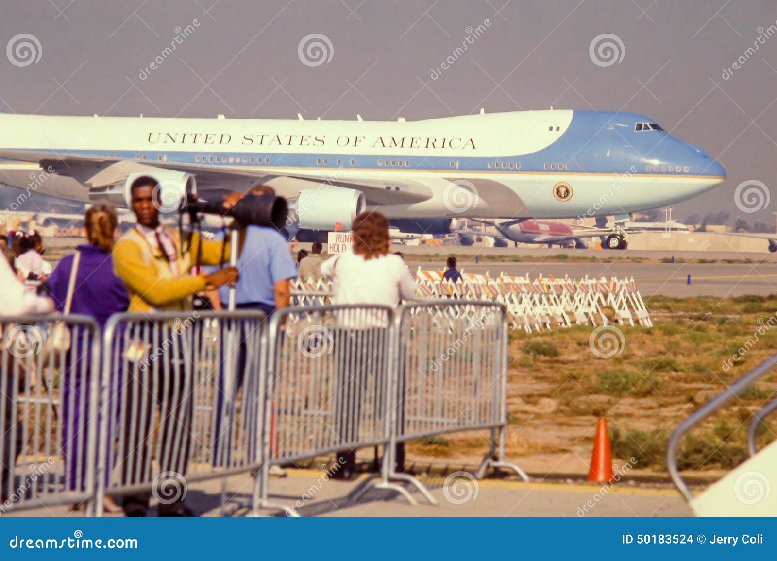 Air Force One Lands Editorial Stock Image Image Of Lands 50183524