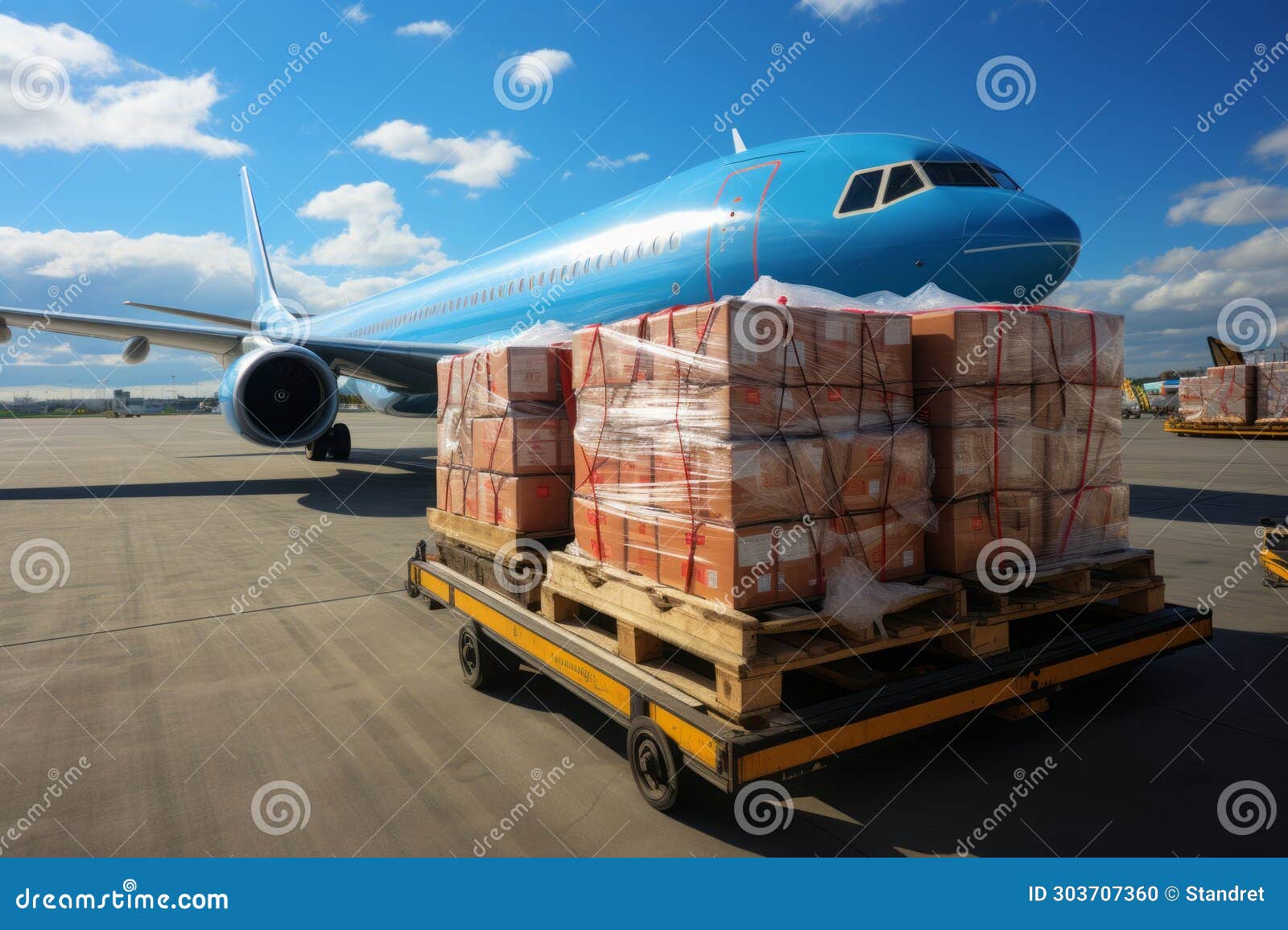 Freight Forwarding, Trucking, Illustration Cartoon Vector ...