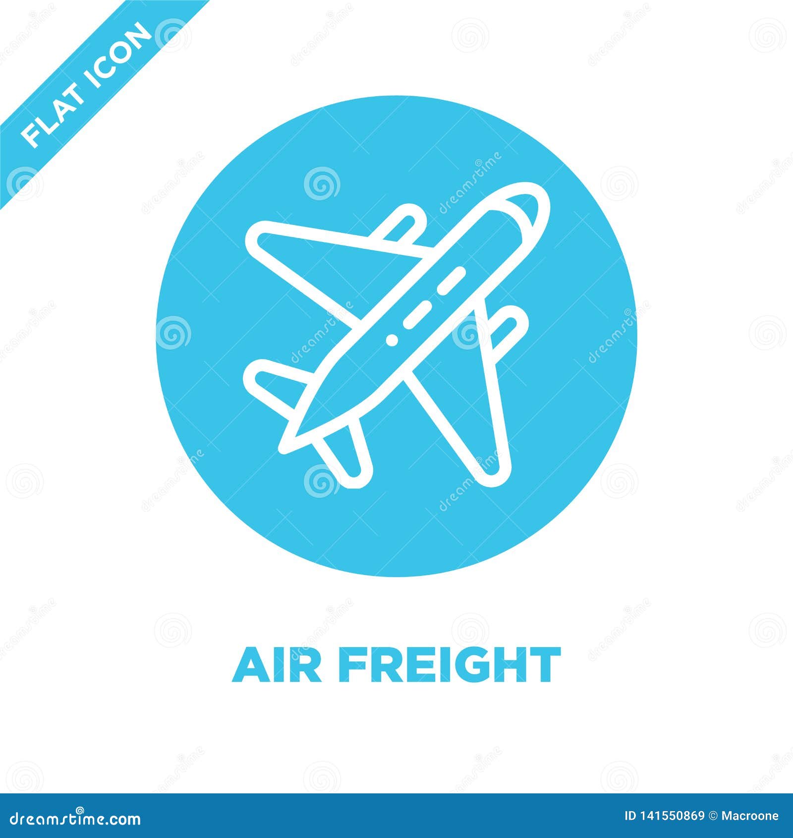 Sea Freight Icon Set. It Included The Shipping, Route, Container ...