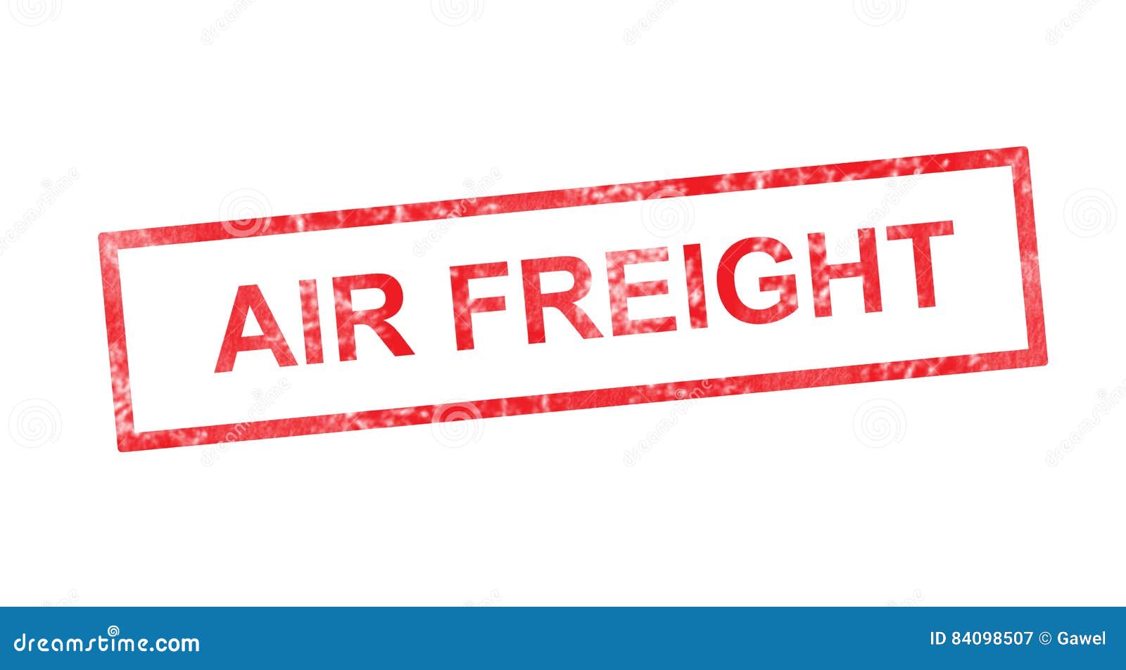 Air Freight in Red Rectangular Stamp Stock Illustration - Illustration ...