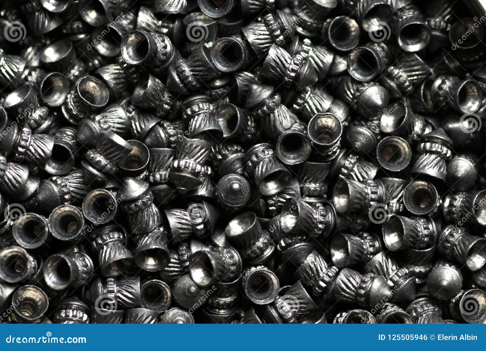 Air gun bullets stock photo. Image of metal, ammo, dark - 125505946