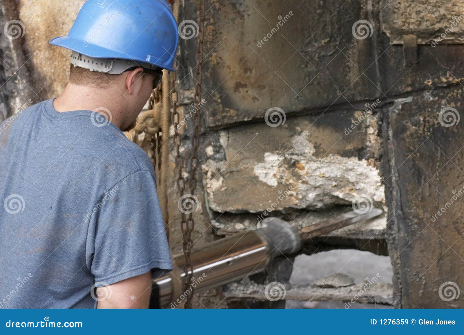 Air hammer stock image. Image of chip, operating, excavation - 1276359