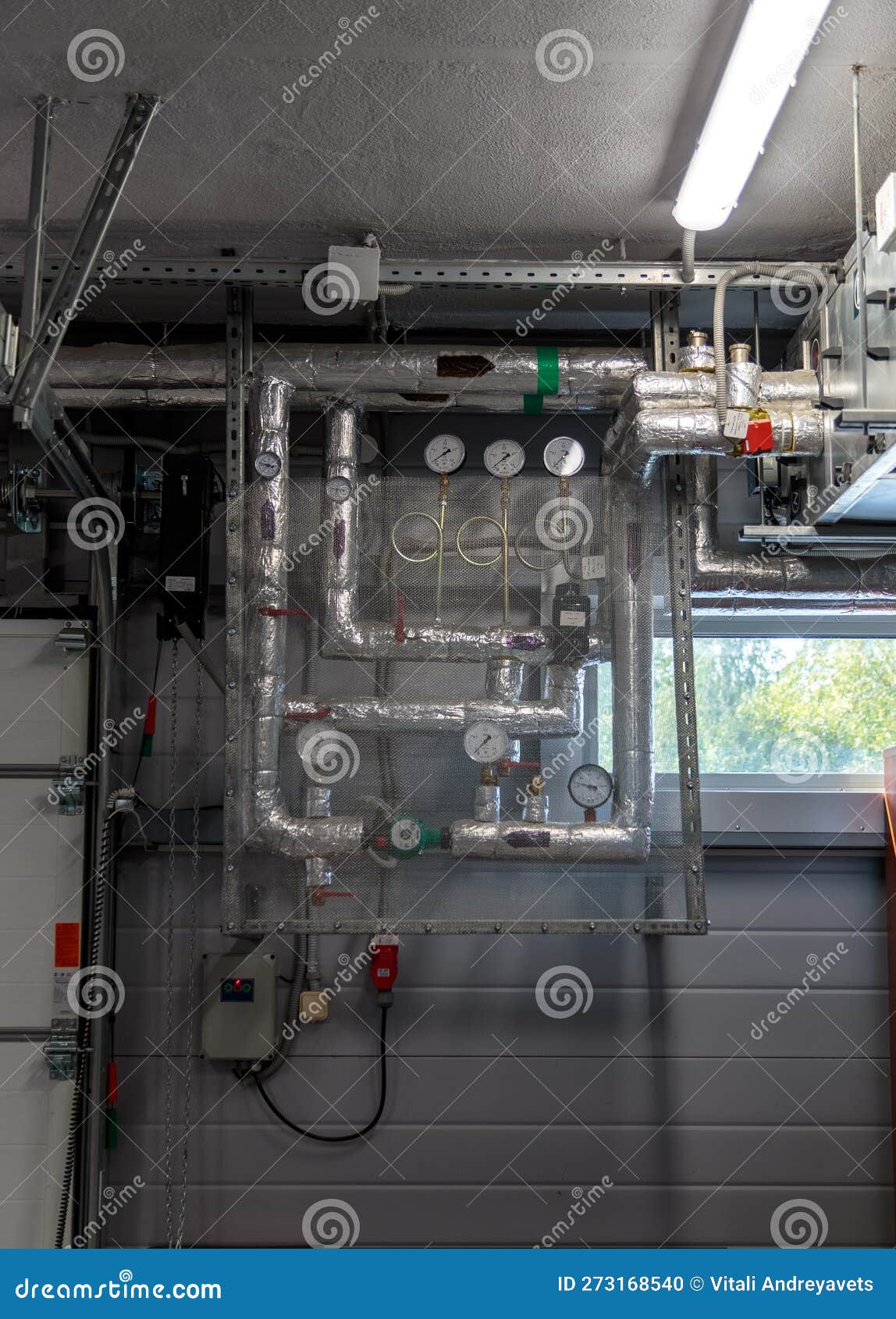 Air Heating System for Industrial Premises, New Technologies. Pressure ...