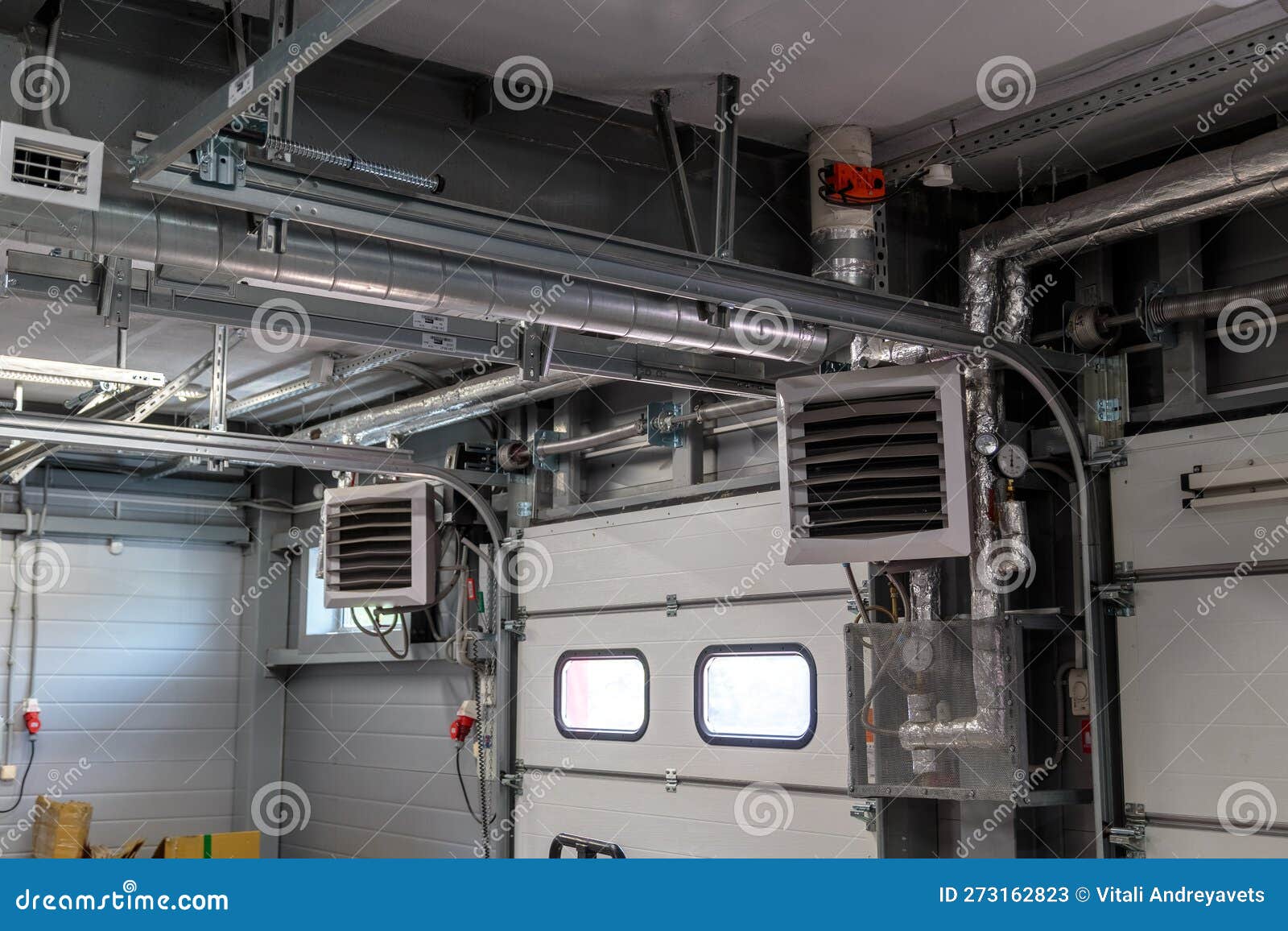 Air Heating System for Industrial Premises, New Technologies. Pressure ...