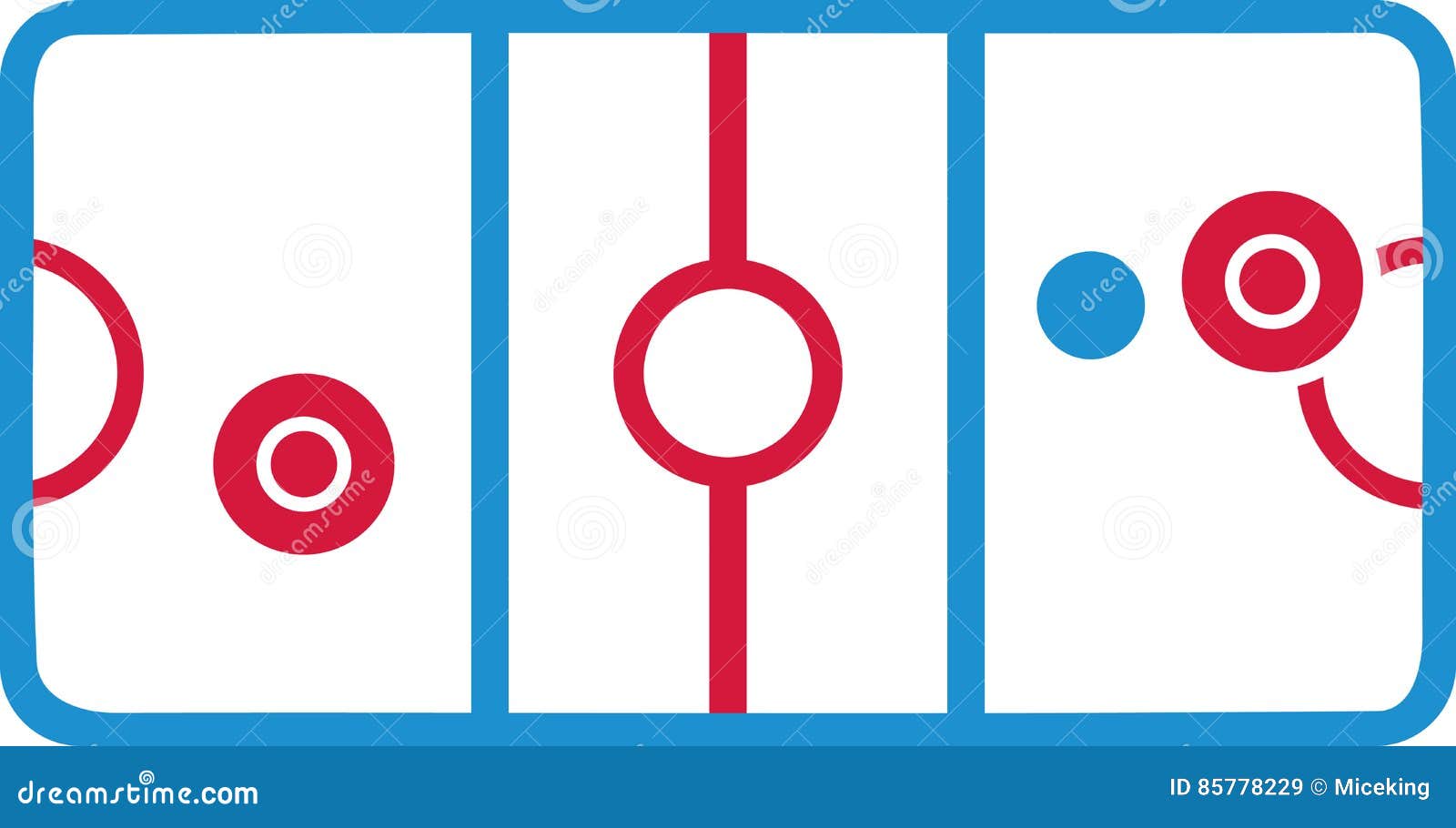 Set Hockey Table, Mechanical Scoreboard, Locker Changing Room, Judge ...