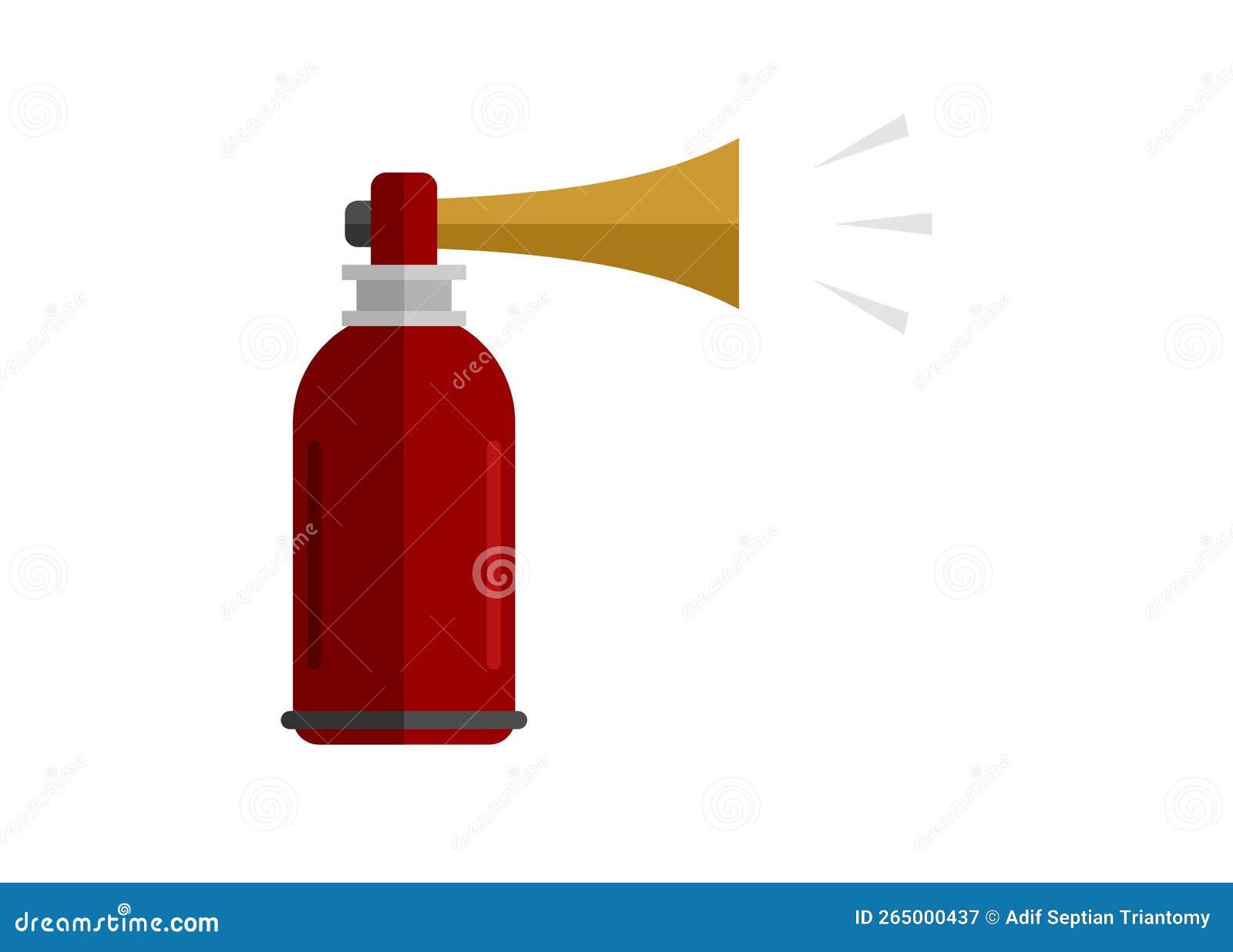 Air Horn. Simple Flat Illustration. Stock Vector - Illustration of ...