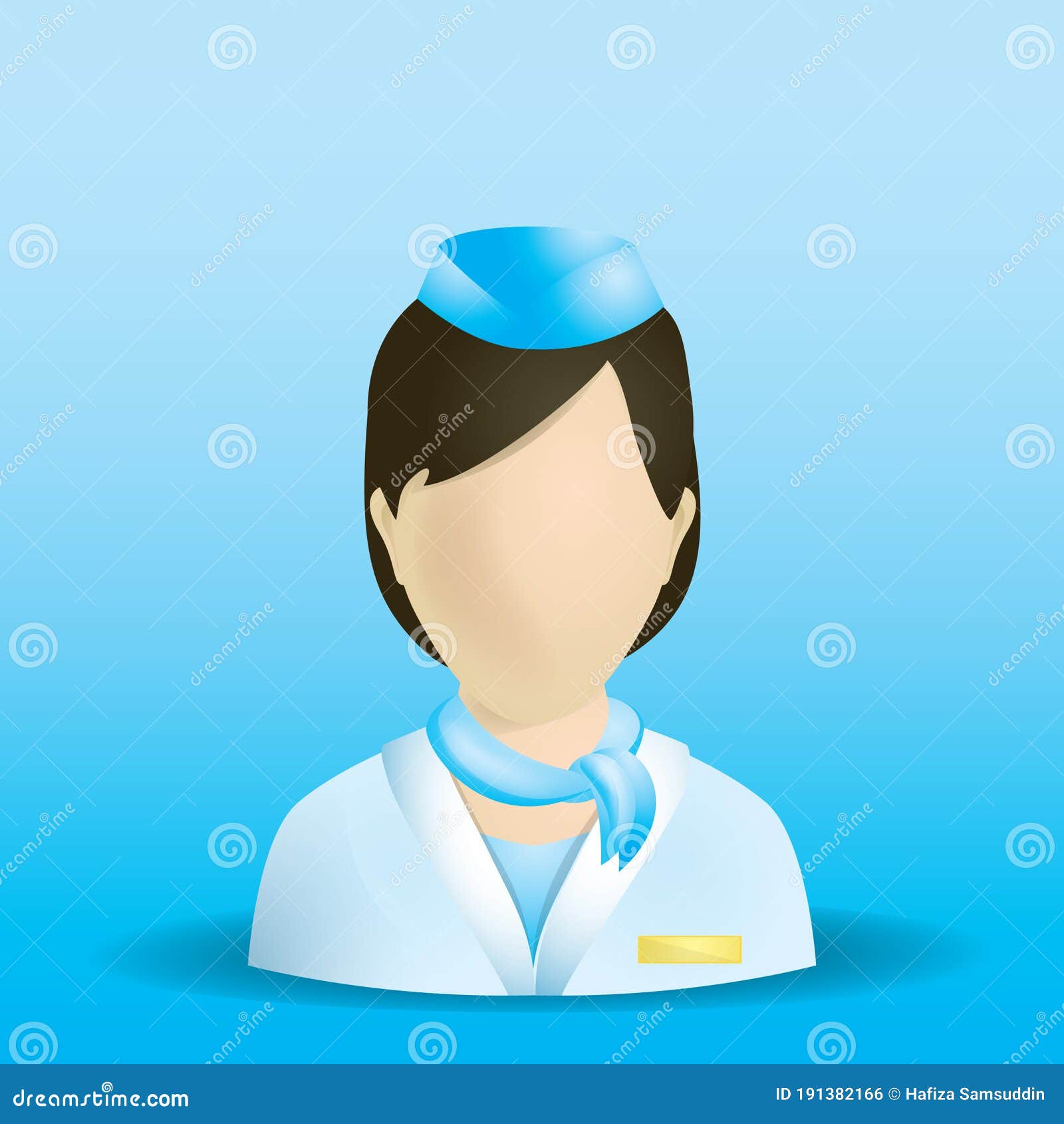 Air Hostess. Vector Illustration Decorative Design Stock Vector ...