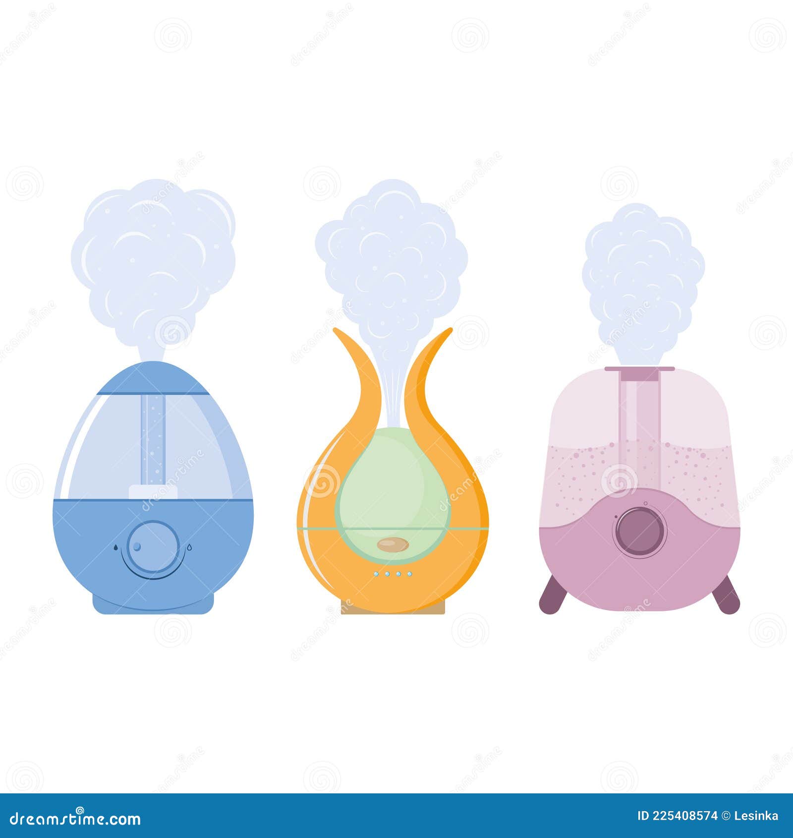 Air Humidifier Device for Home, Color Isolated Vector Illustration ...
