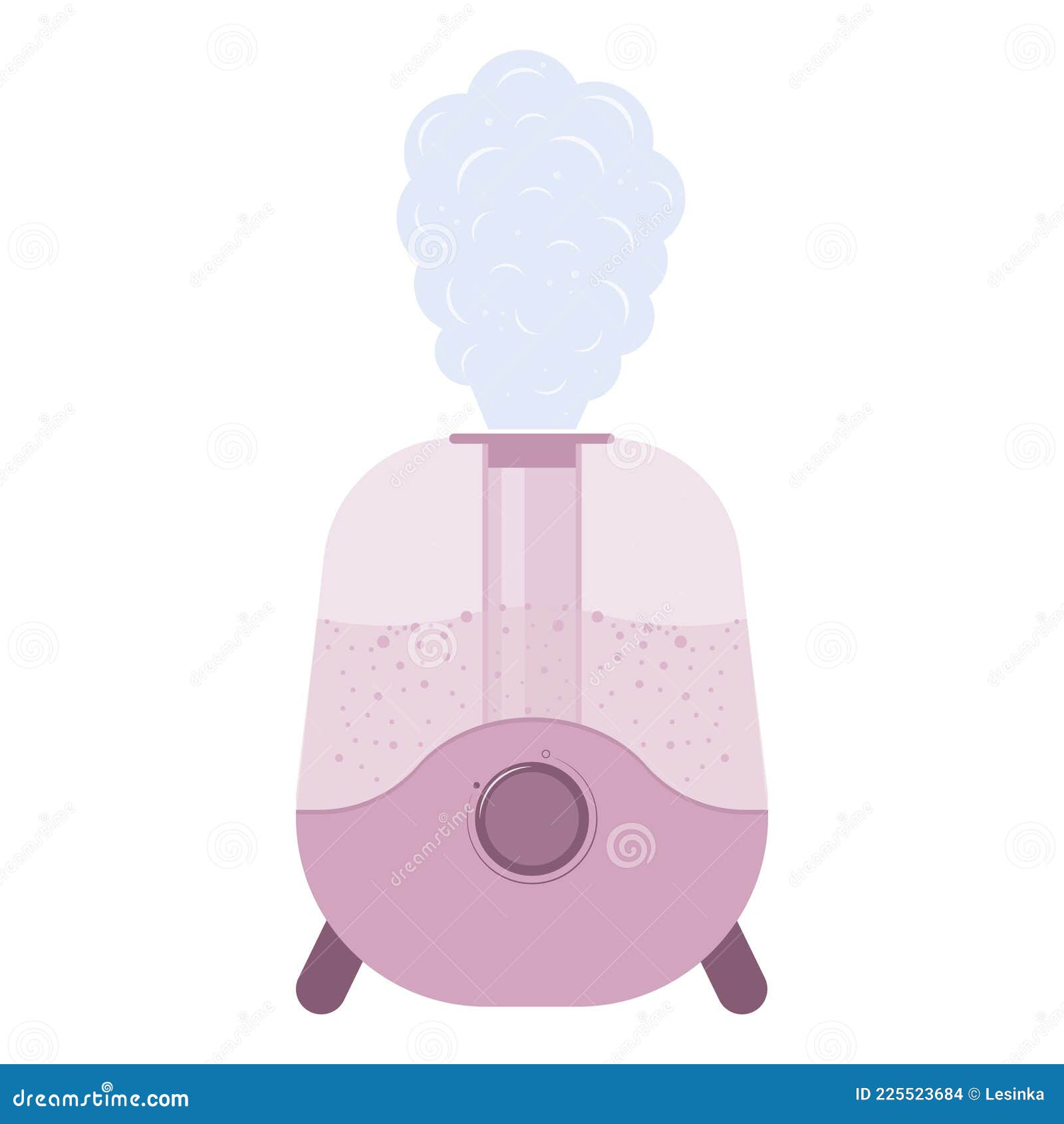 Air Humidifier Device for Home, Color Isolated Vector Illustration ...