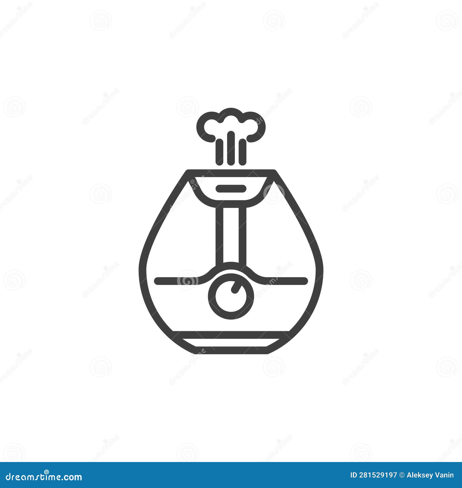 Air Humidifier Line Icon. Humidity Control Indoor House Electric Device ...