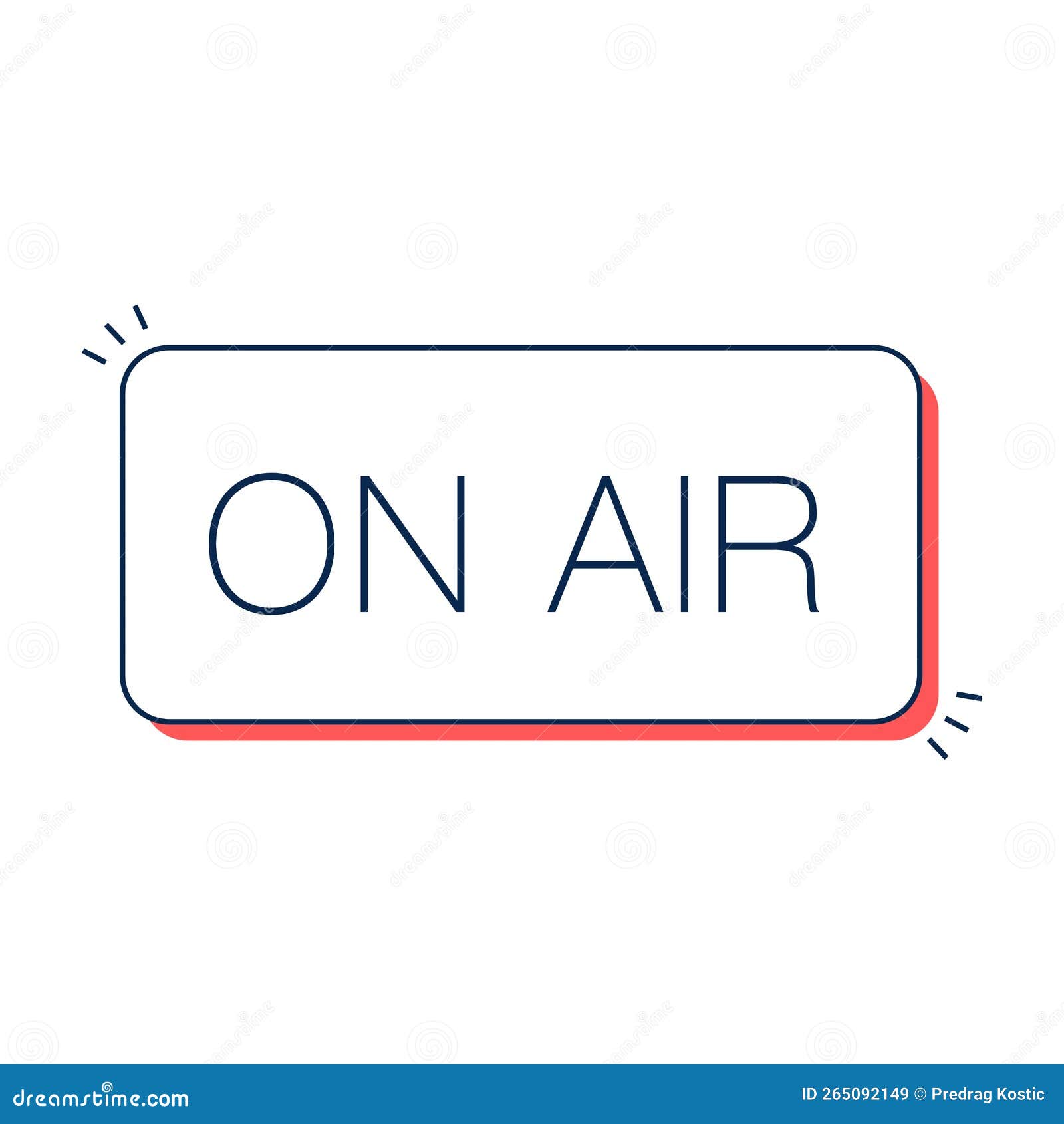 On air icon stock illustration. Illustration of cartoon - 265092149