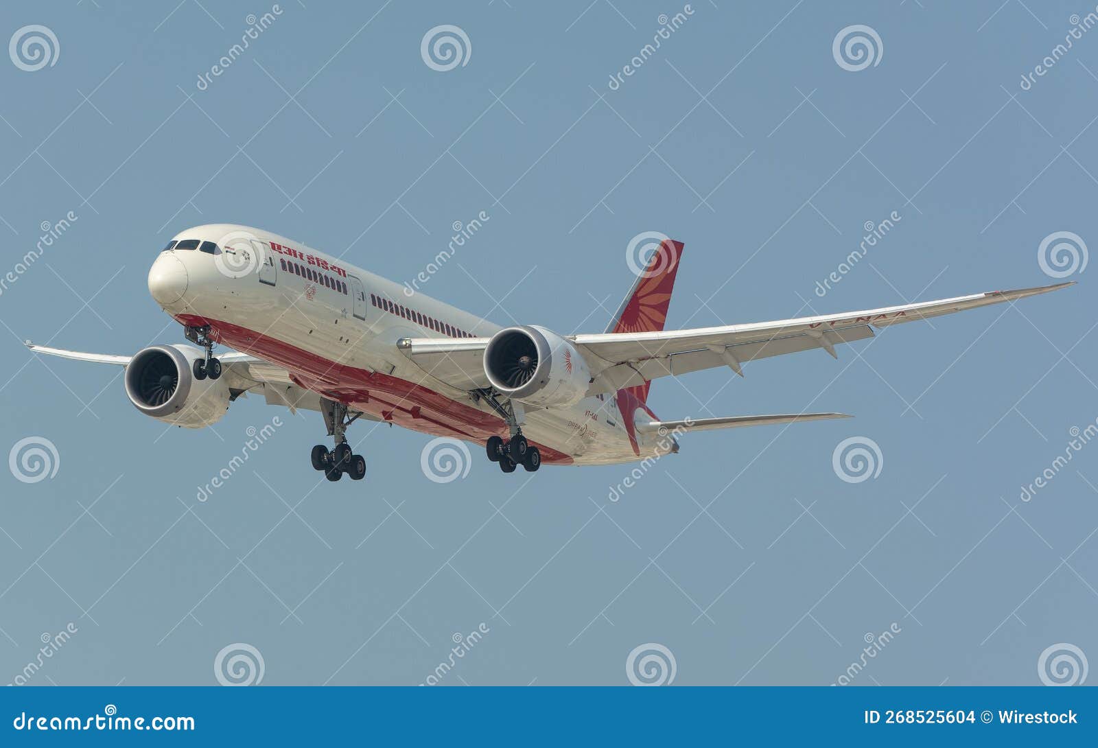 Air India S 787 Boeing Dreamliner in Flight Editorial Stock Image ...