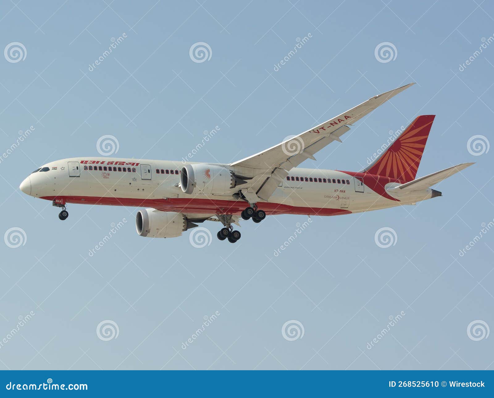 Air India S 787 Boeing Dreamliner in Flight Editorial Image - Image of ...
