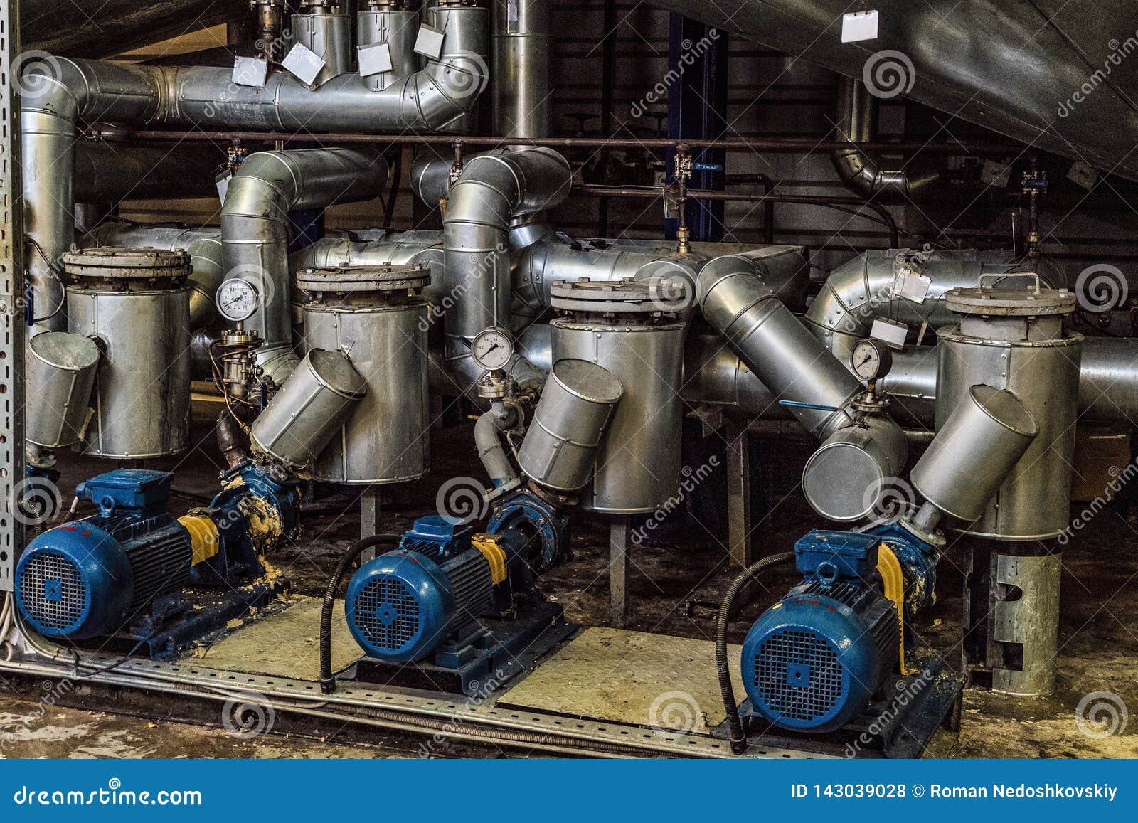 Air-injection Equipment Systems at an Industrial Plant Stock Photo ...