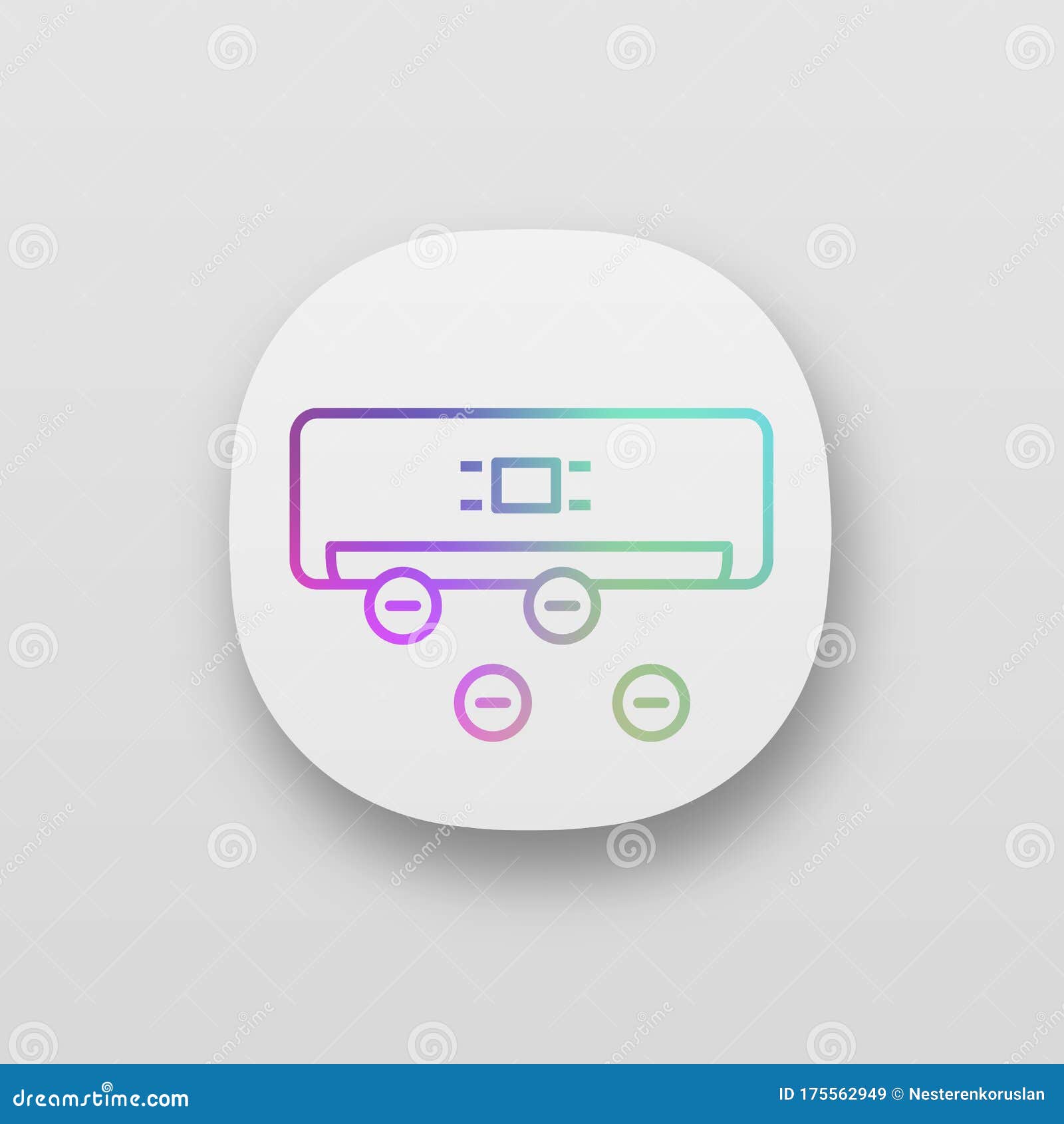Air ionizer app icon stock vector. Illustration of appliance - 175562949