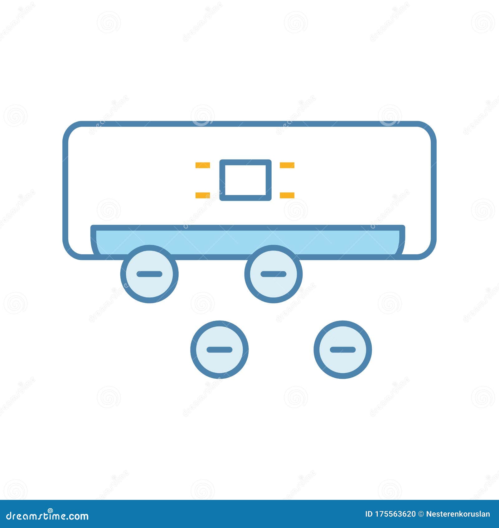 Air ionizer color icon stock vector. Illustration of drawing - 175563620