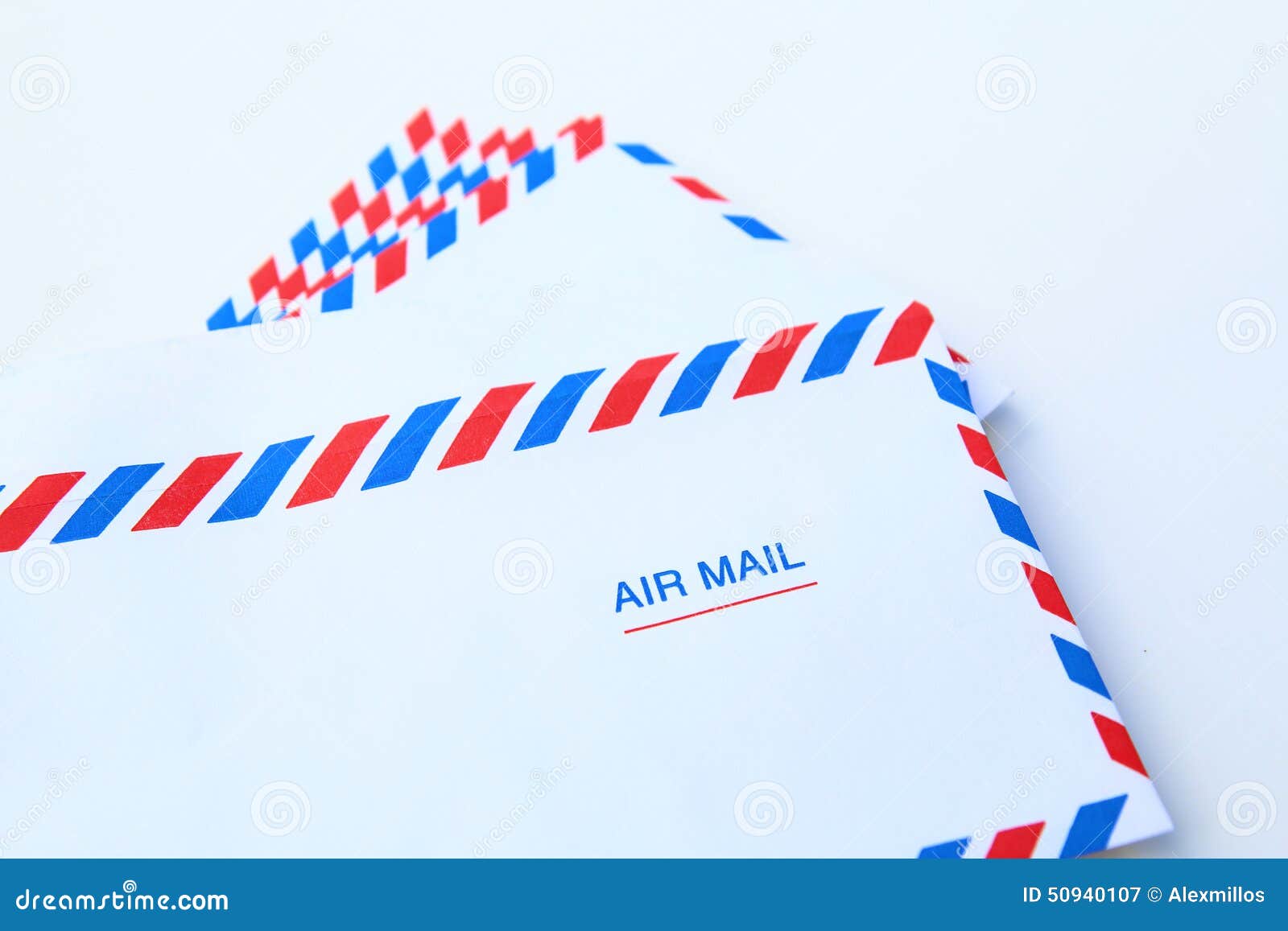 Air Mail Blank Envelope Isolated Stock Illustration - Illustration of ...