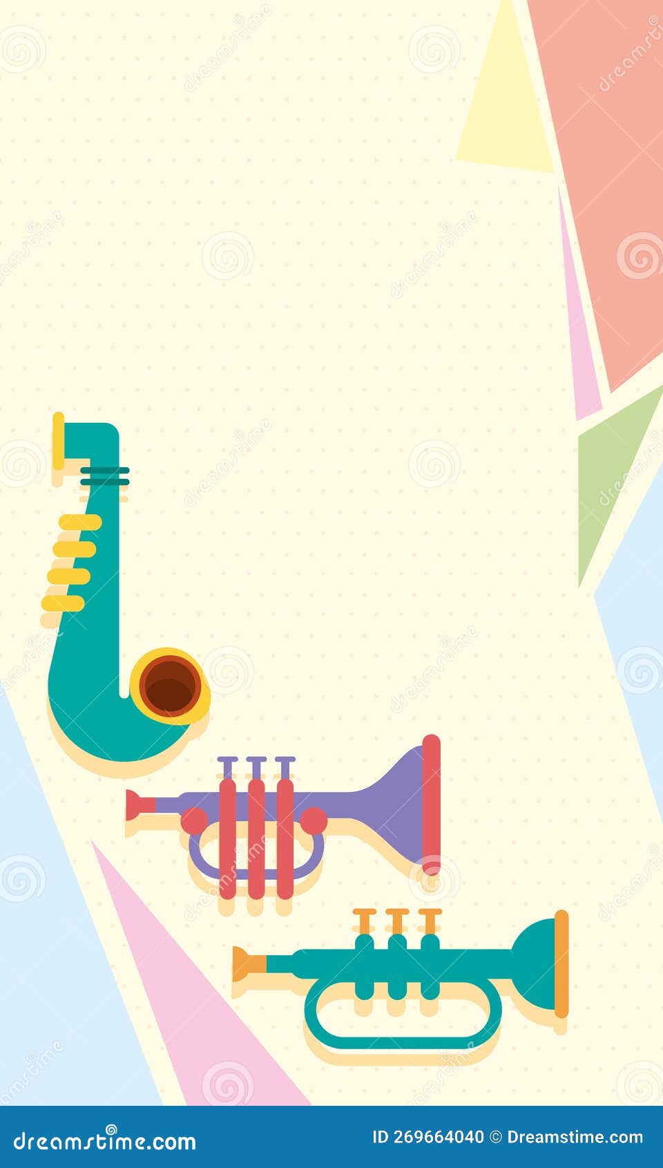 Air musical instruments stock vector. Illustration of notes - 269664040