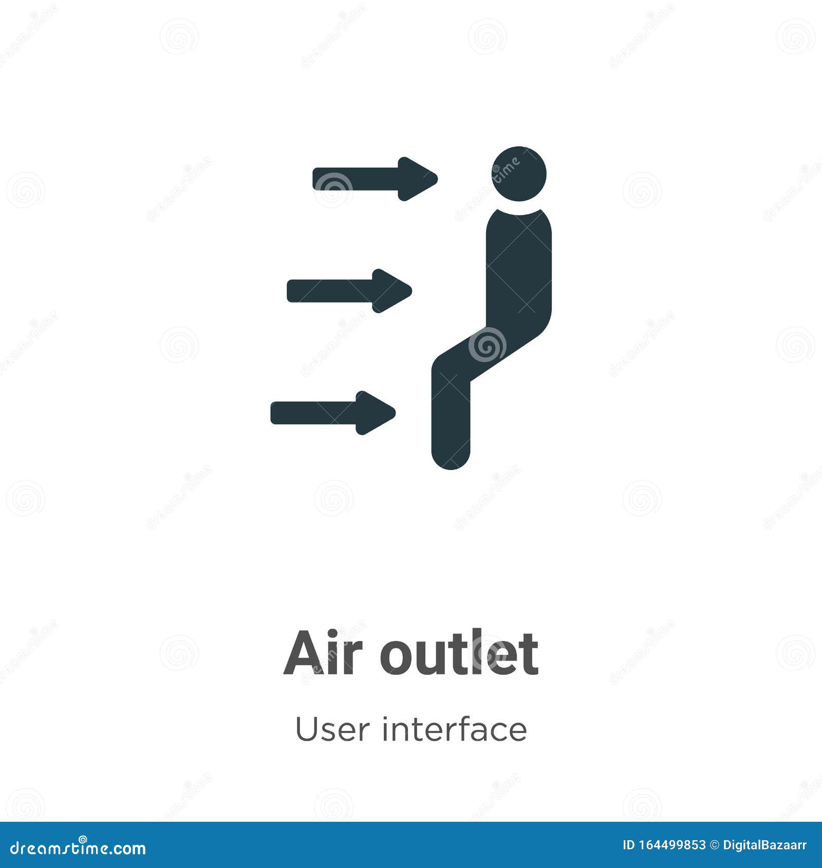 Air Outlet Vector Icon on White Background. Flat Vector Air Outlet Icon ...